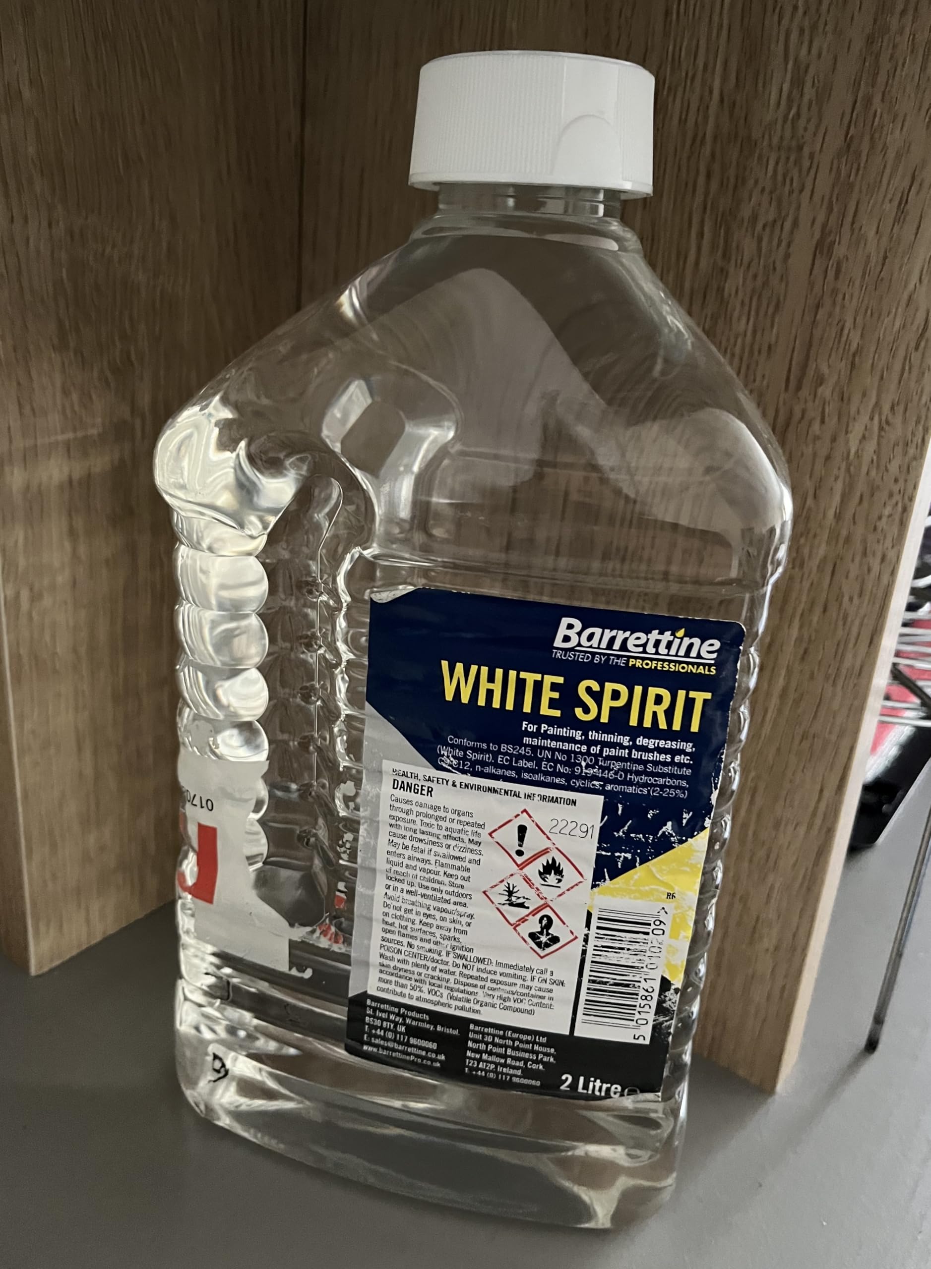 Barrettine White Spirit 2L : Amazon.co.uk: DIY & Tools