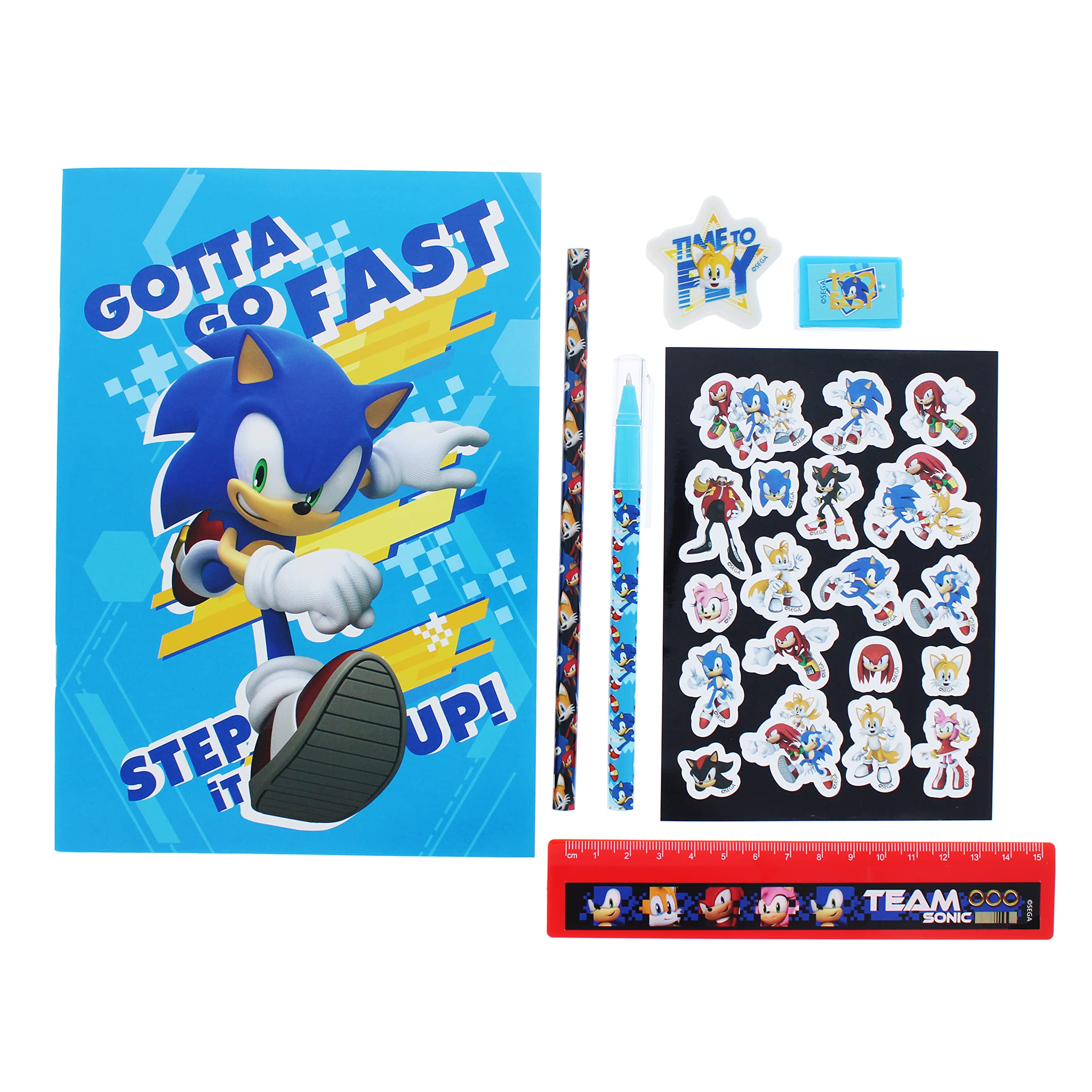 Sonic Super Stationery Set | Sonic The Hedgehog | School Stationery Set ...