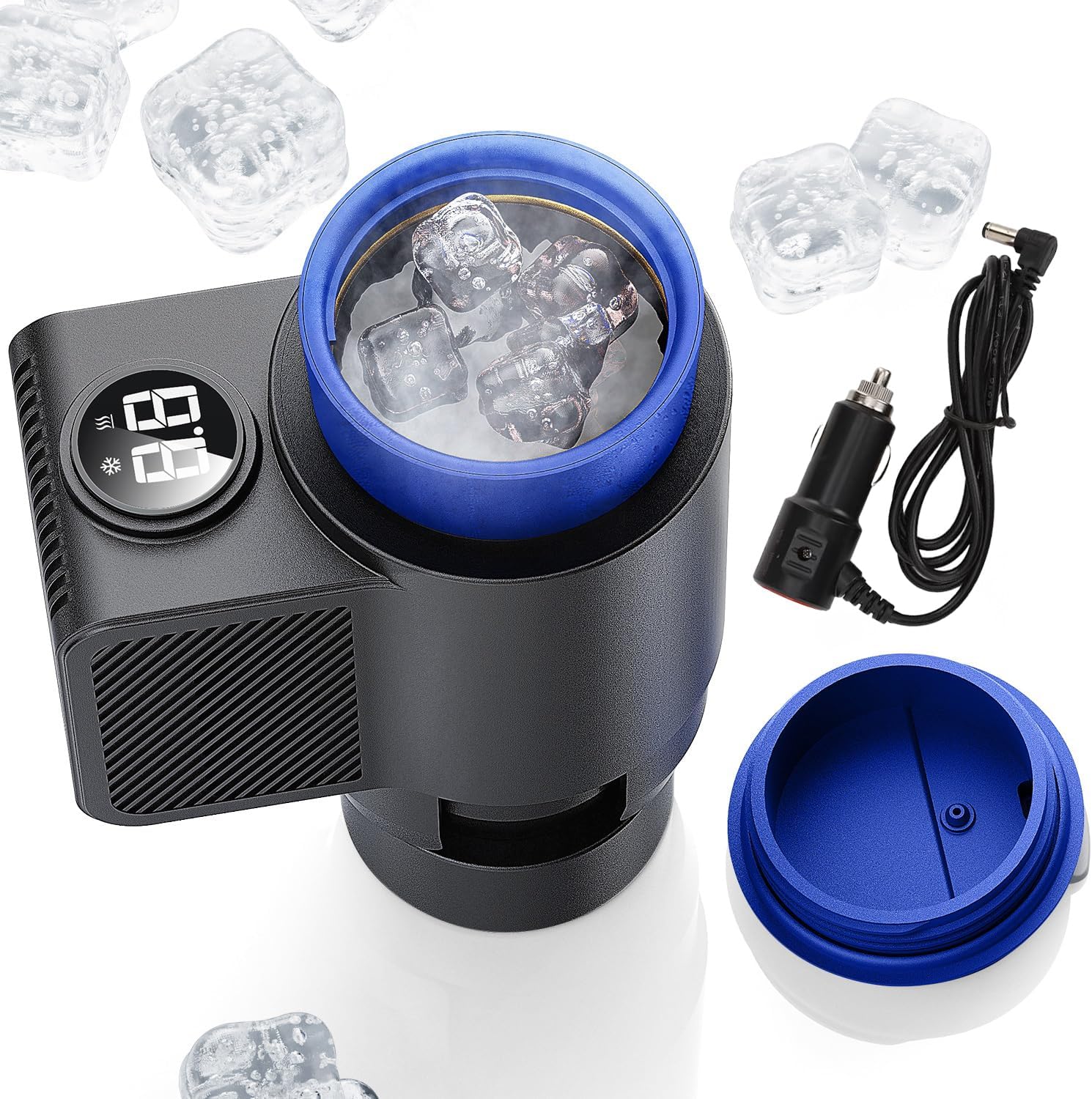 Amazon.com: Yesinaly 2-in-1 Smart Car Cup Cooler and Heater, Smart Cup ...