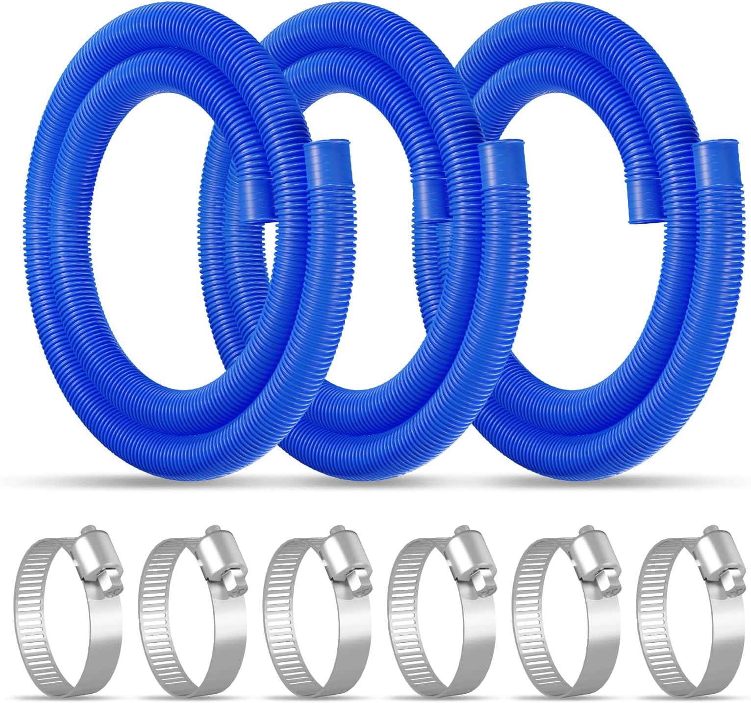 Amazon.com: 2 Pack Pool Pump Replacement Hose,1.25" Diameter, 59" Long ...