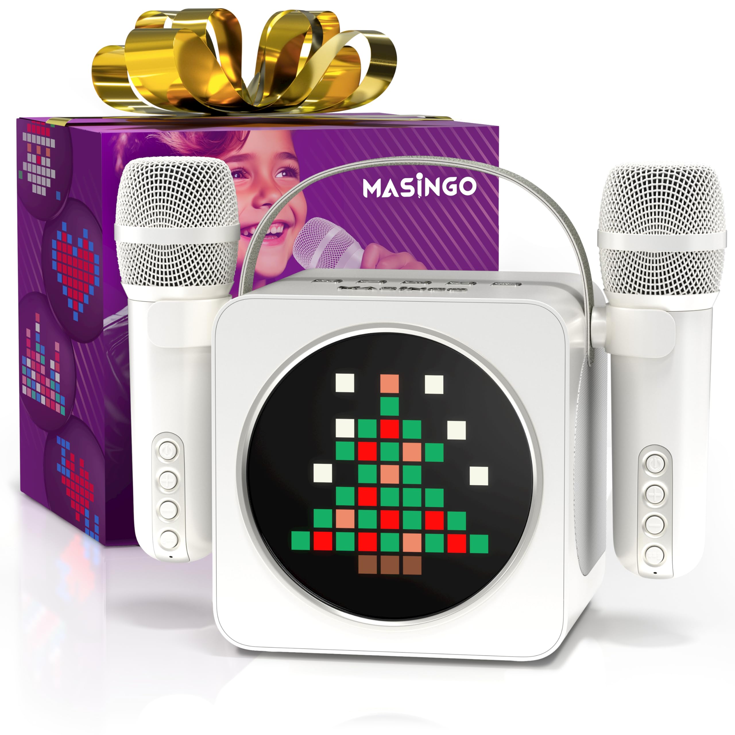 Amazon.com: MASINGO Portable Mini Karaoke Machine for Kids and Adults ...