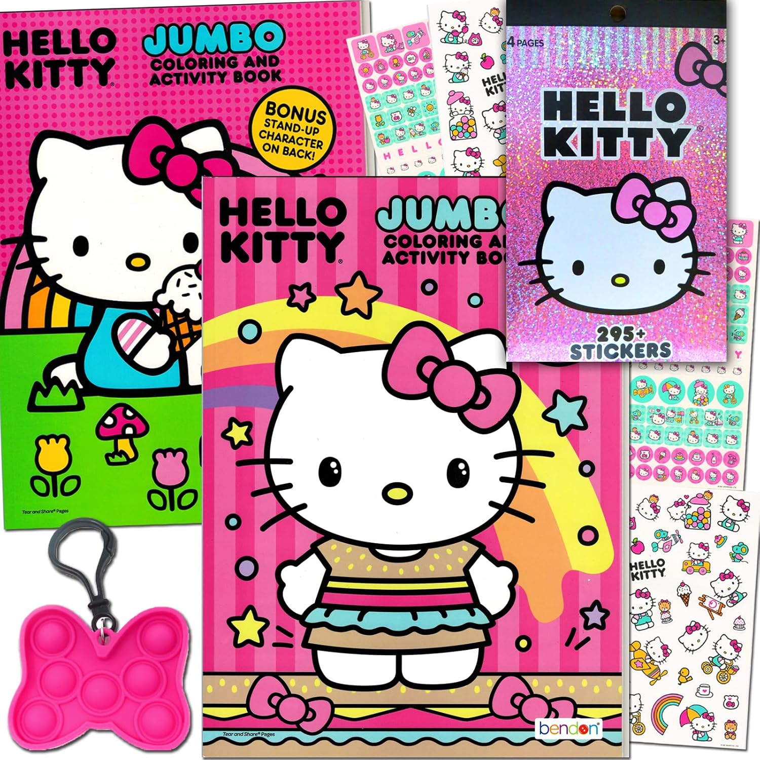 Amazon.com: Hello Kitty Coloring Books and Sticker Super Bundle Set for ...