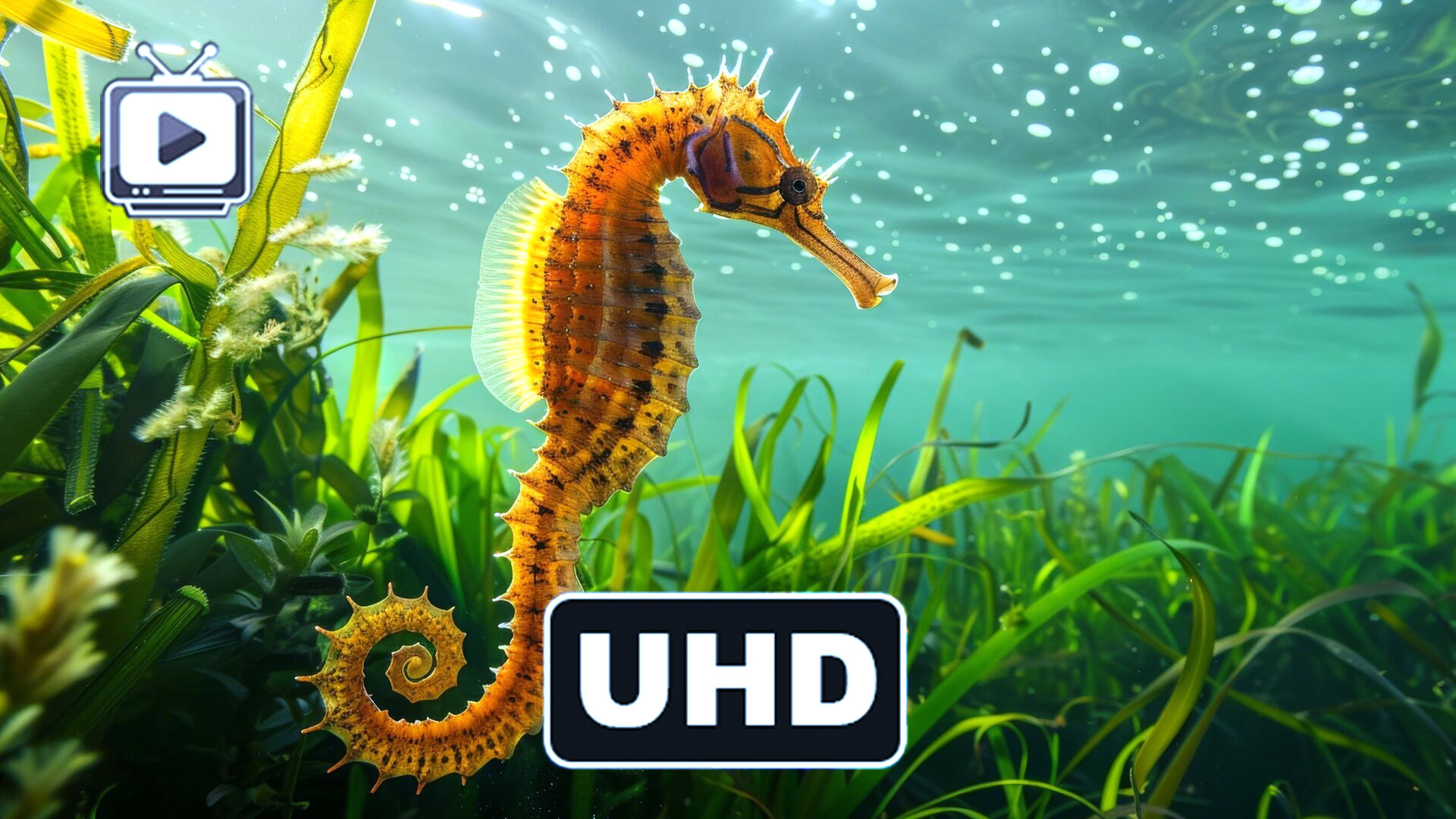 Aquatic Serenity - Calming Underwater Seahorse For Fire TV Screensaver ...