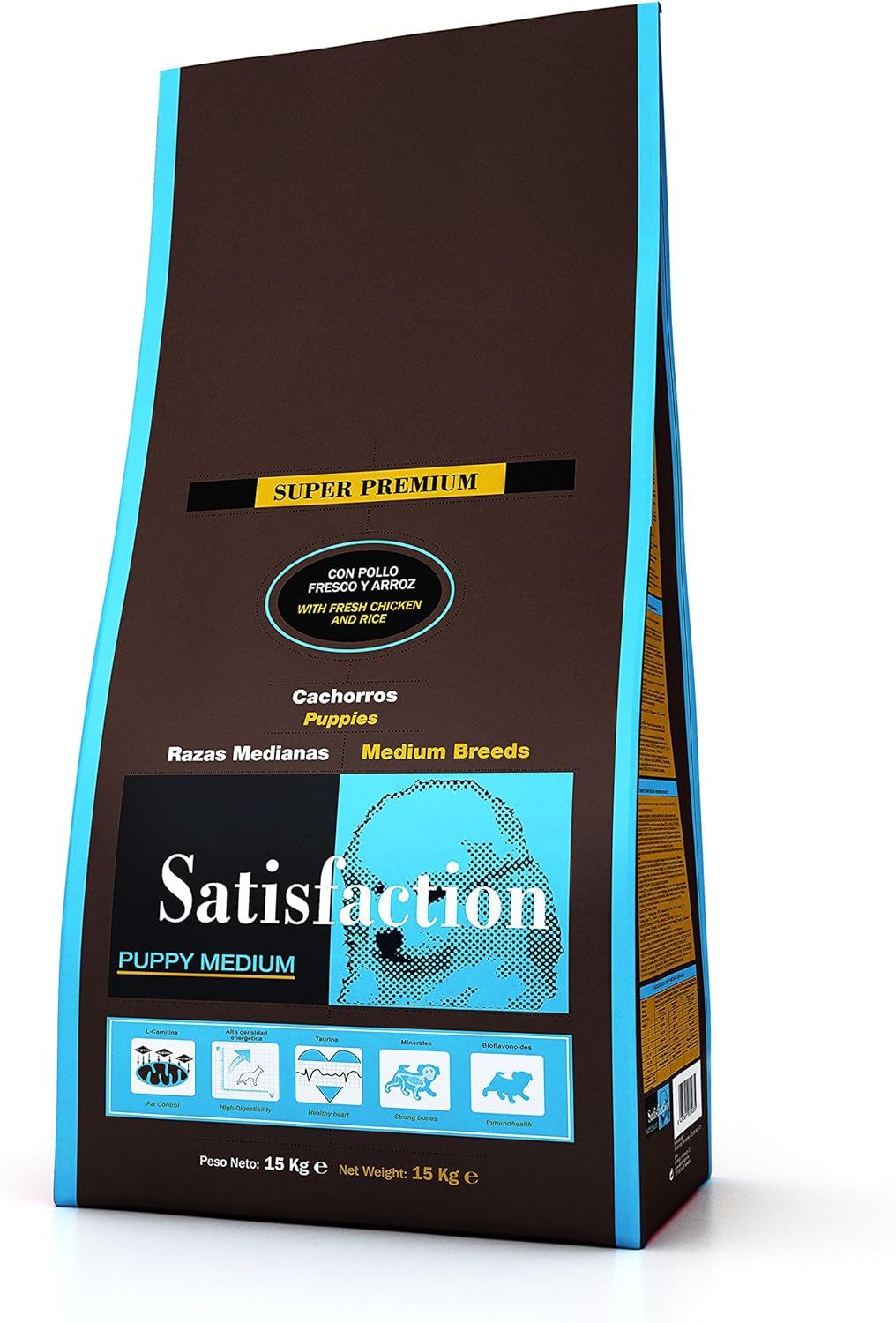 Satisfaction Puppy Medium 15 kg. : Amazon.es: Productos para mascotas