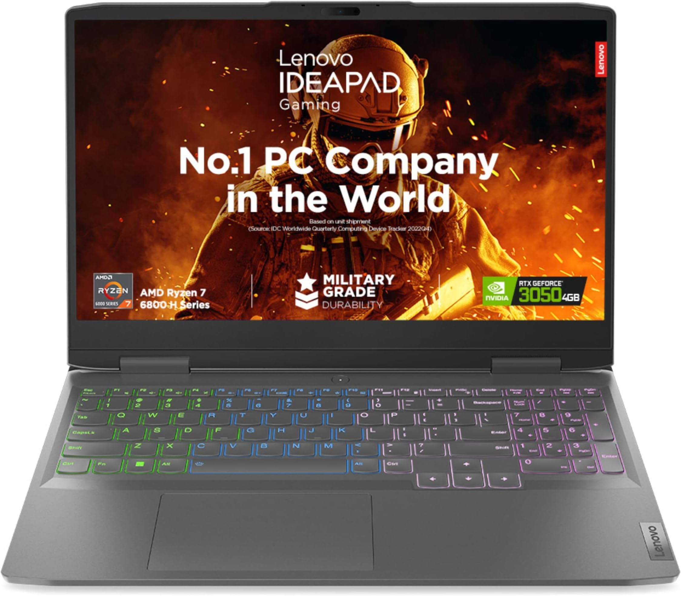 Lenovo IdeaPad Gaming 3 AMD Ryzen 5 7535HS 15.6" (39.62cm) FHD IPS ...