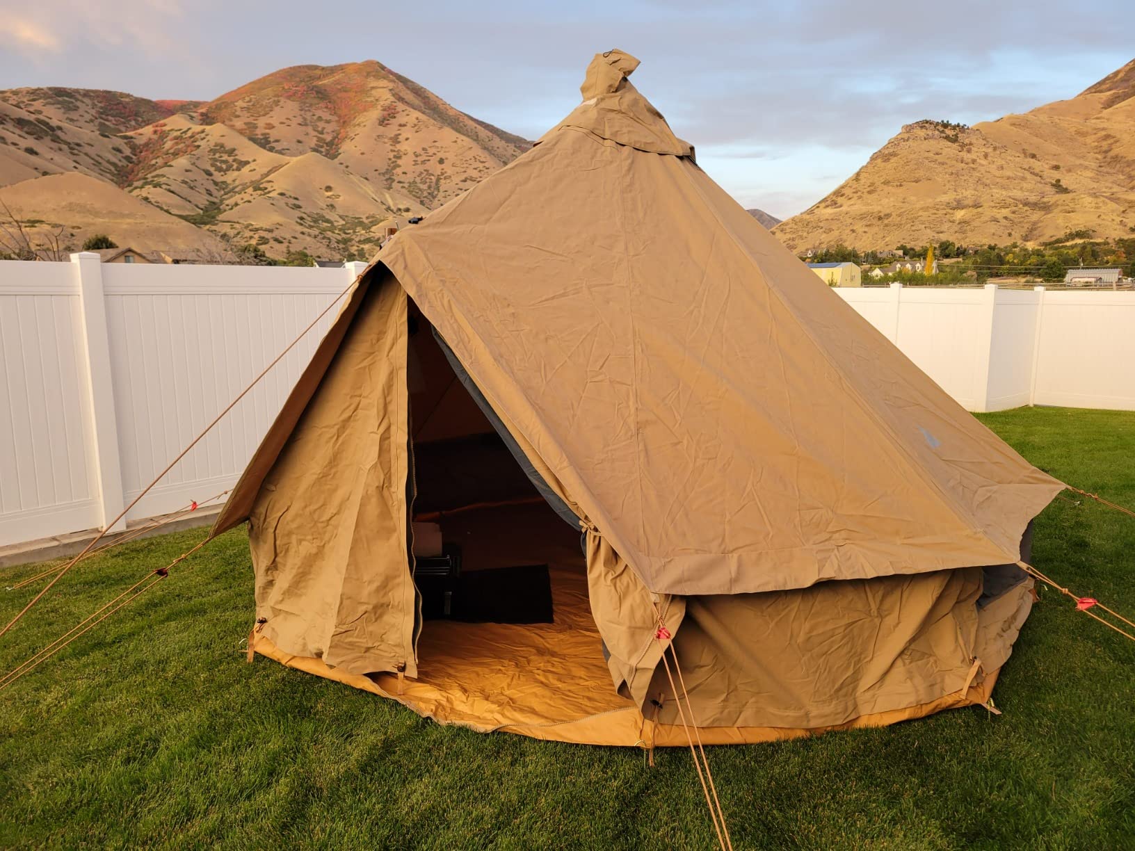 $71/mo - Finance KingCamp Khan Glamping Bell Tent Winter Canvas Yurt ...