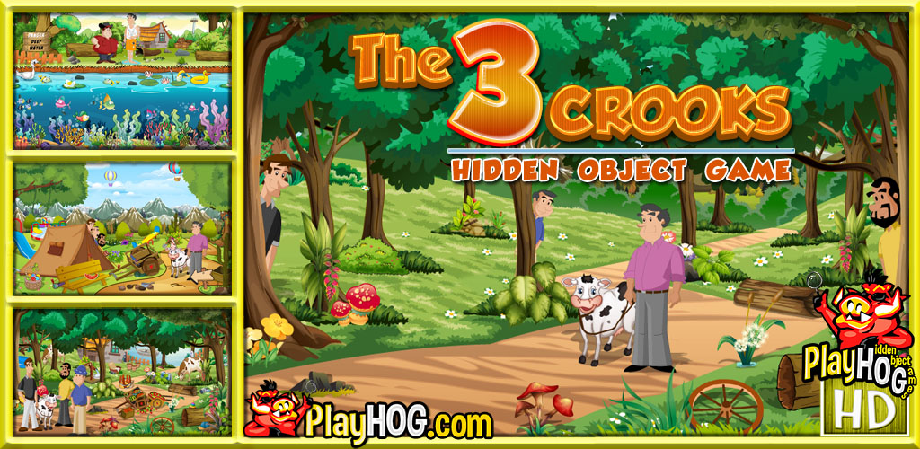PlayHOG # 189 Hidden Object Games Free New - The Three Crooks:Amazon ...
