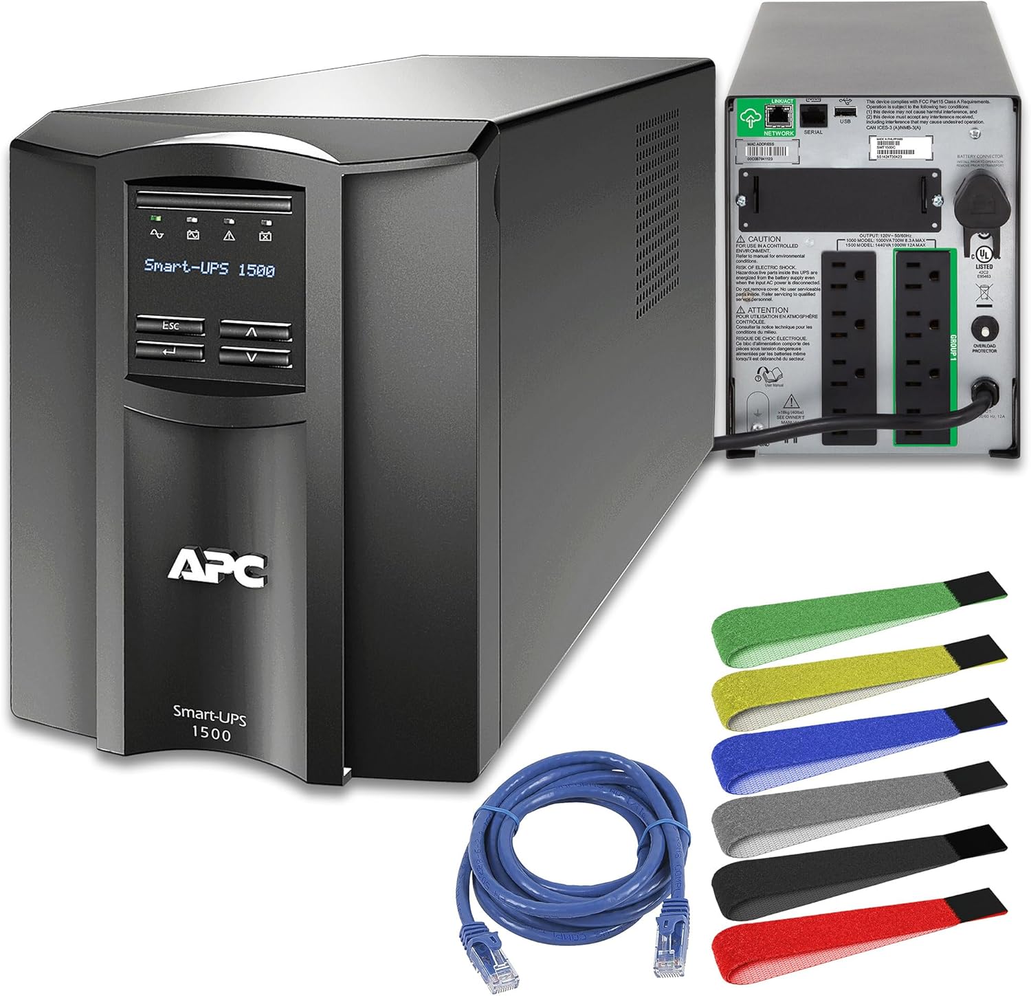 Amazon.com: APC 1500VA Smart UPS with SmartConnect, SMT1500C Sinewave ...