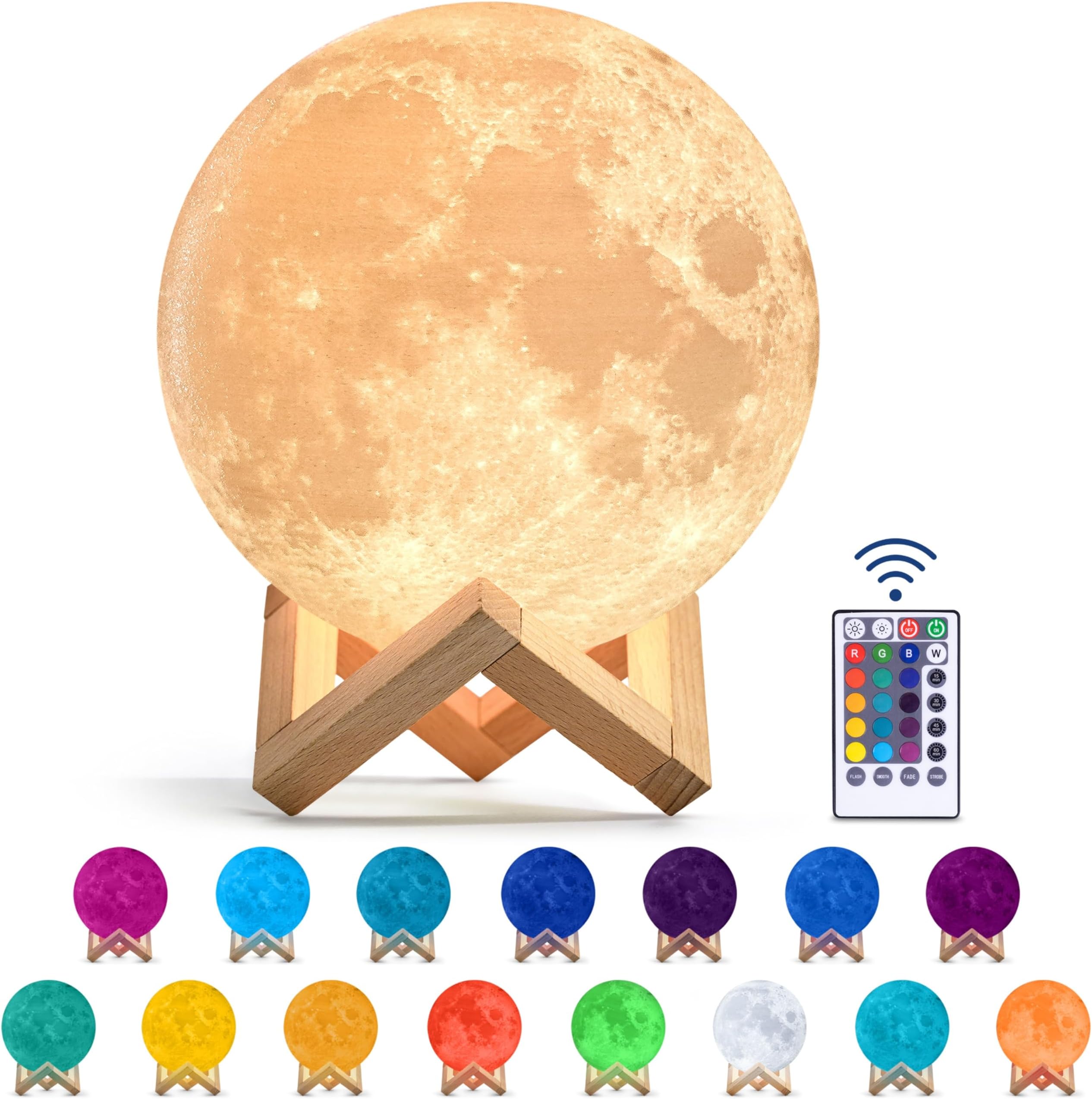Lmgy Moon Lamp - Remote & Touch Control Night Light for Kids, Perfect ...