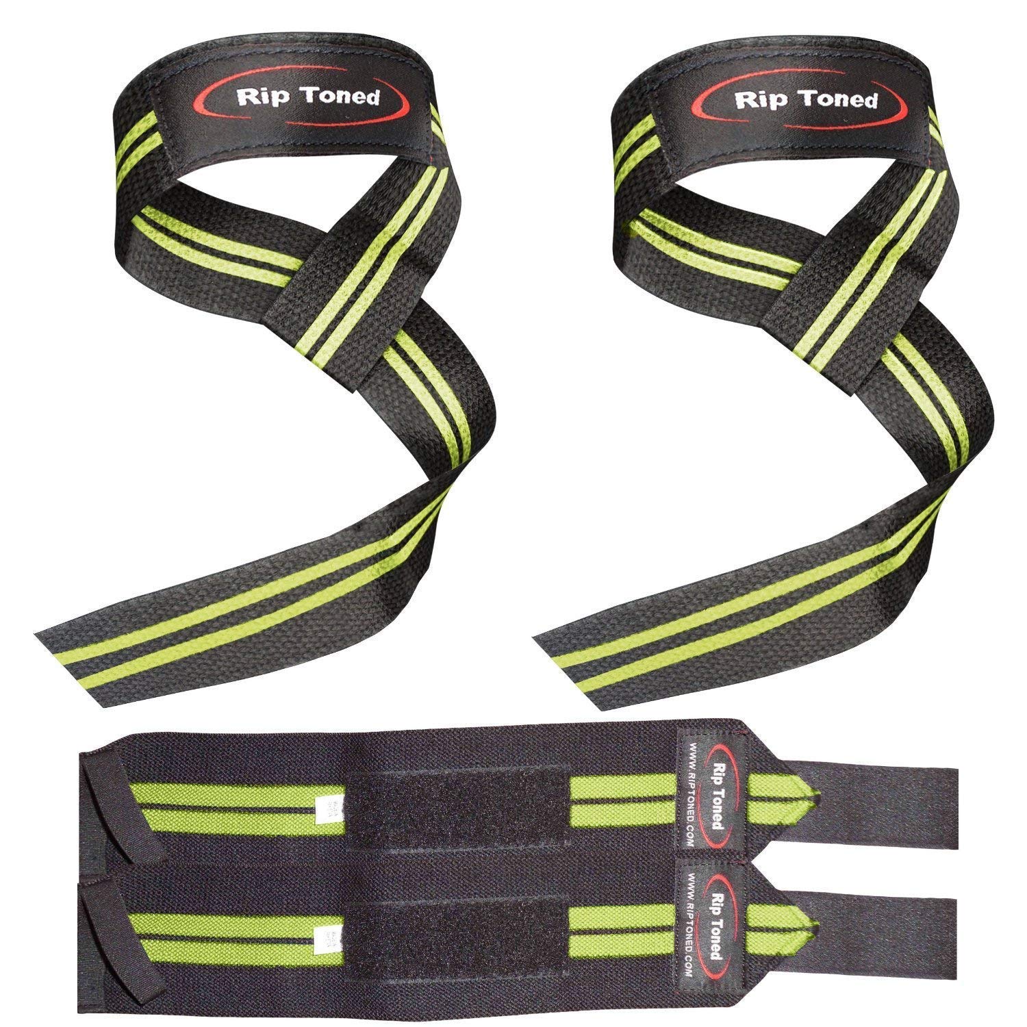 Snapklik.com : Rip Toned Lifting Straps + 13-inch Wrist Wraps Bundle