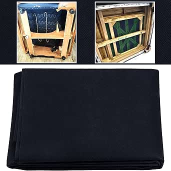 Amazon.com: GLOREIEY Upholstery Black Cambric Dust Cover Fabric 62" x 3 ...