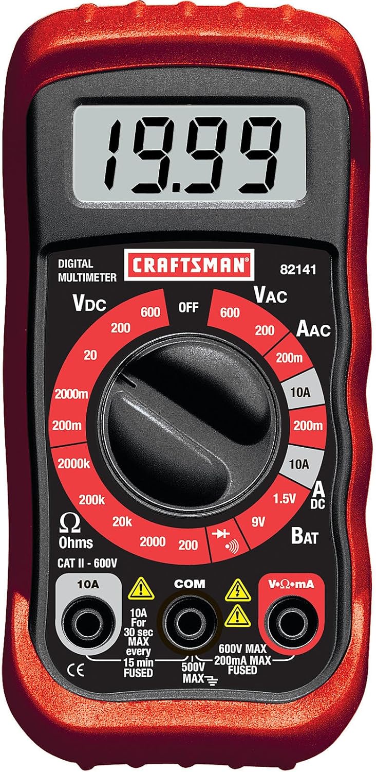 Amazon.com: Craftsman Multímetro de 8 funciones 34-82141 : Herramientas ...