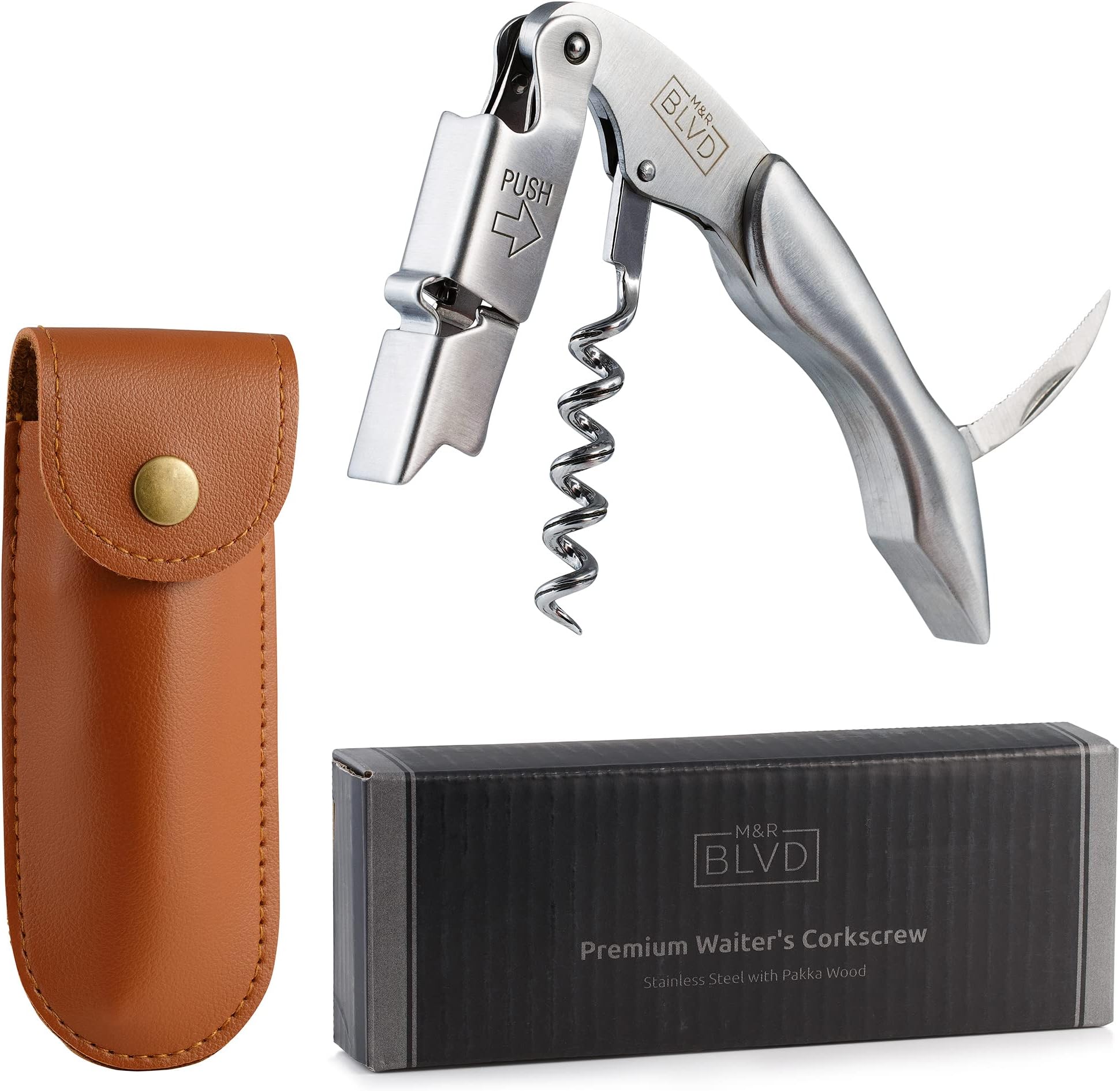 Amazon.com: Vinvoli Professional Waiters Corkscrew - Multi-Functional 3 ...