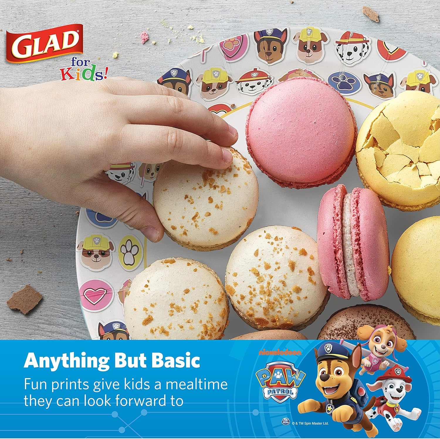 Snapklik.com : Glad For Kids Paw Patrol Emoji Paper Plates, Paw Patrol ...