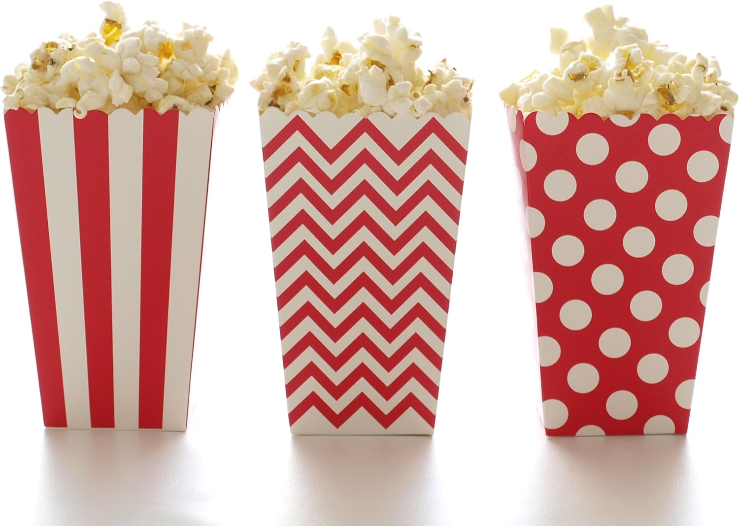 Amazon.com: Popcorn Boxes, Red Design Trio (36 Pack) - Polka Dot ...