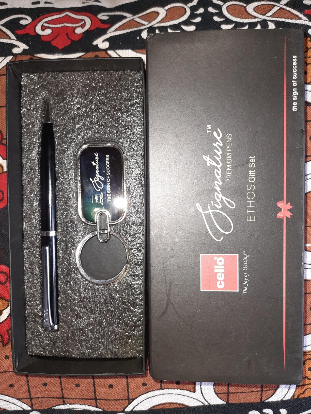 Cello Signature Professional Gift Set | Blue Ink | 1 Ball Pen + 1 Metal ...