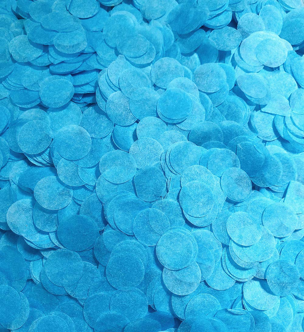 Amazon.com: Blue Confetti Paper 15mm Tissue Paper Confetti ...