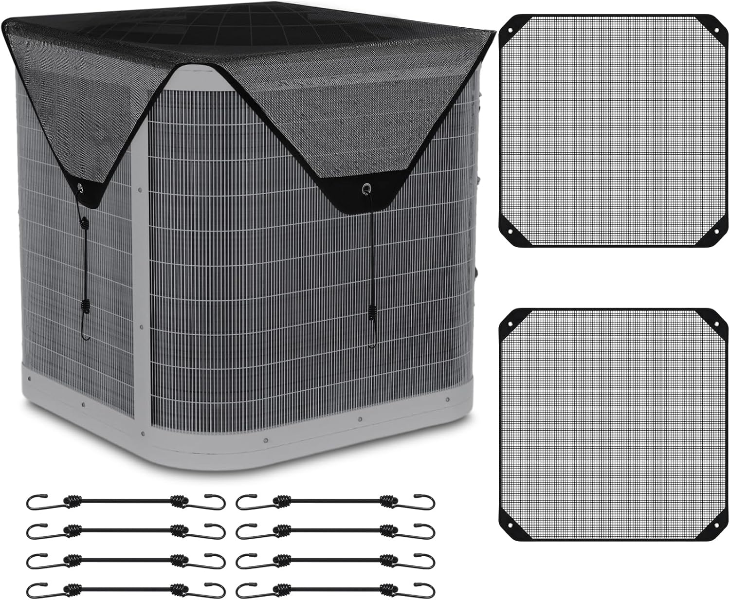 Amazon.com: Wowangce 2 Pcs Central Air Conditioner Cover Outdoor AC ...