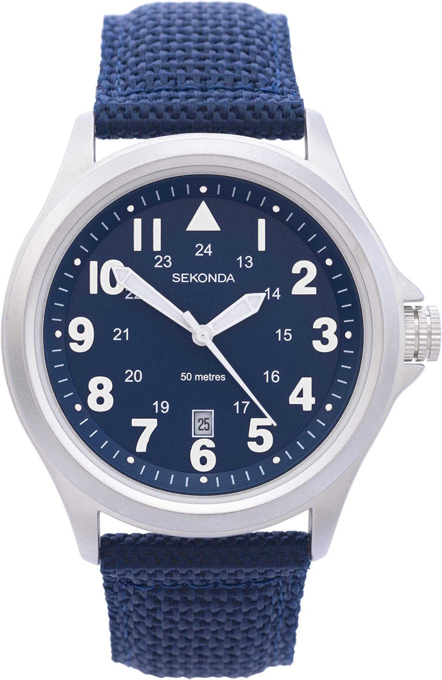 Sekonda Mens Analogue Classic Quartz Watch with Nylon Strap 1715 ...