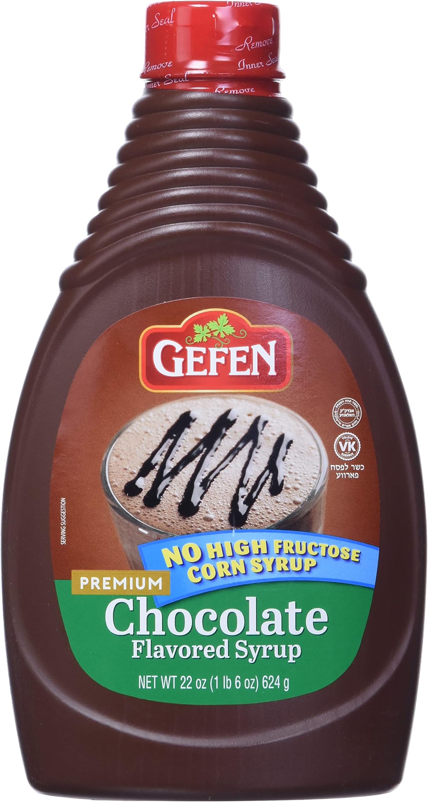 Amazon.com : Gefen Gluten Free Chocolate Syrup, 22 Ounce, No High ...