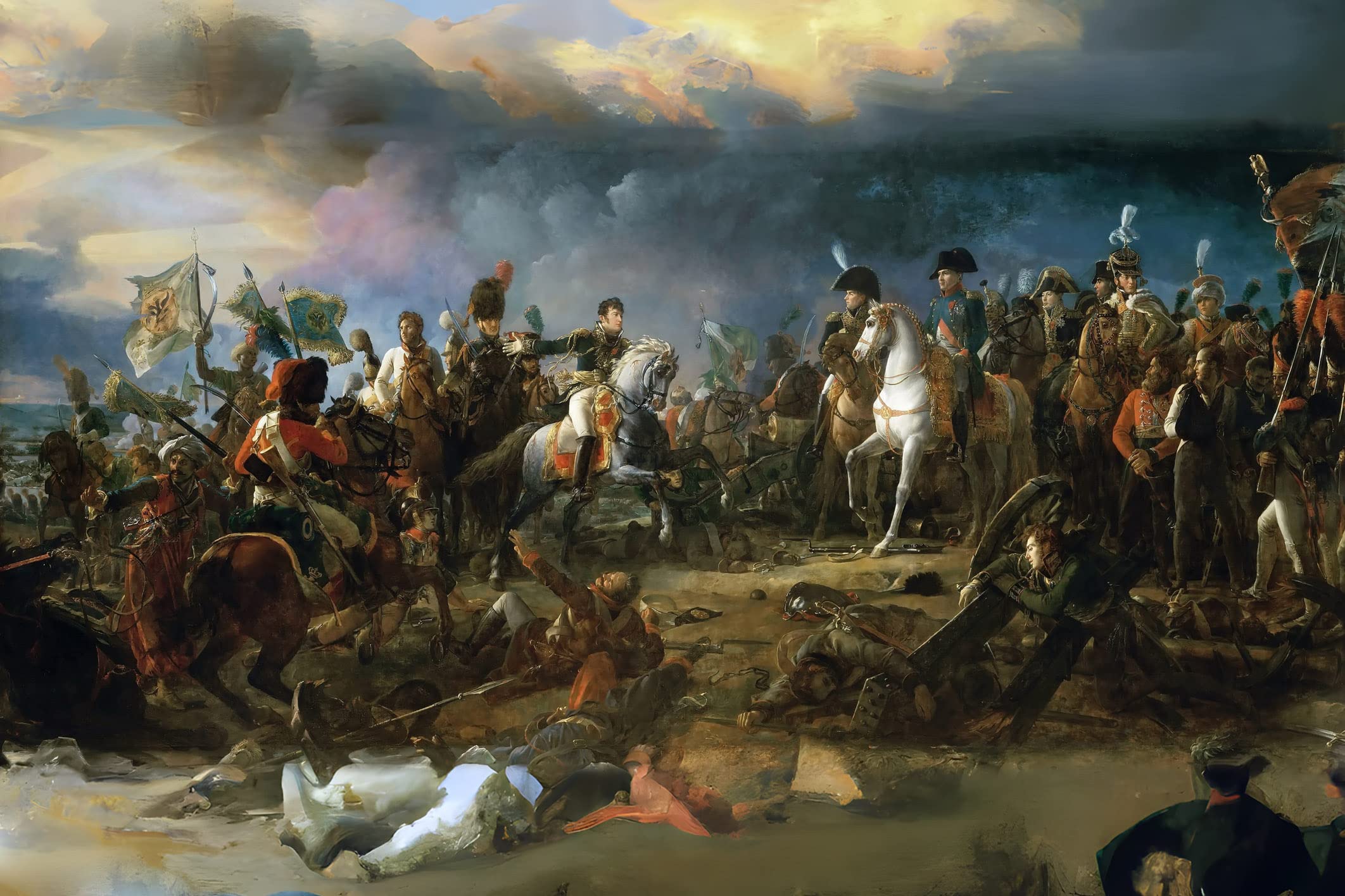 Amazon.com: 24x36 gallery poster, Napoleon at the Battle of Austerlitz ...