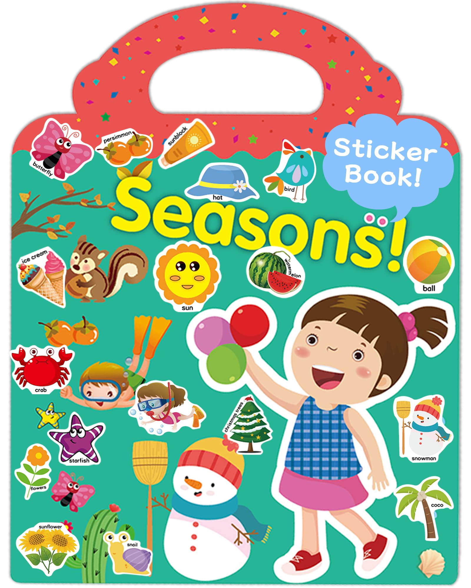 Snapklik.com : Benresive Reusable Sticker Book For Toddlers 2-4 Years ...