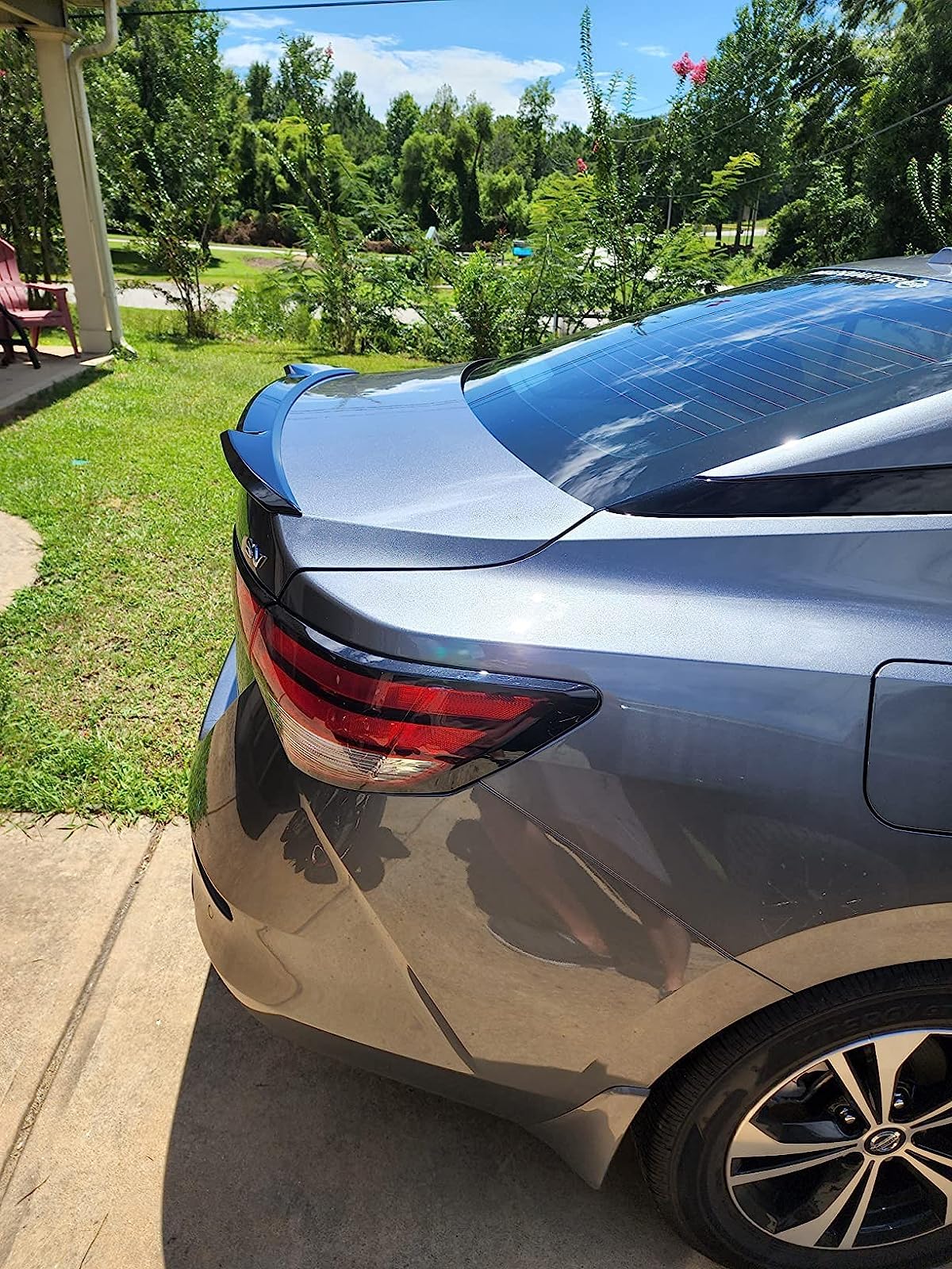 2020-2025 Glossy Black Rear Spoiler Wing Compatible with Nissan Sentra ...