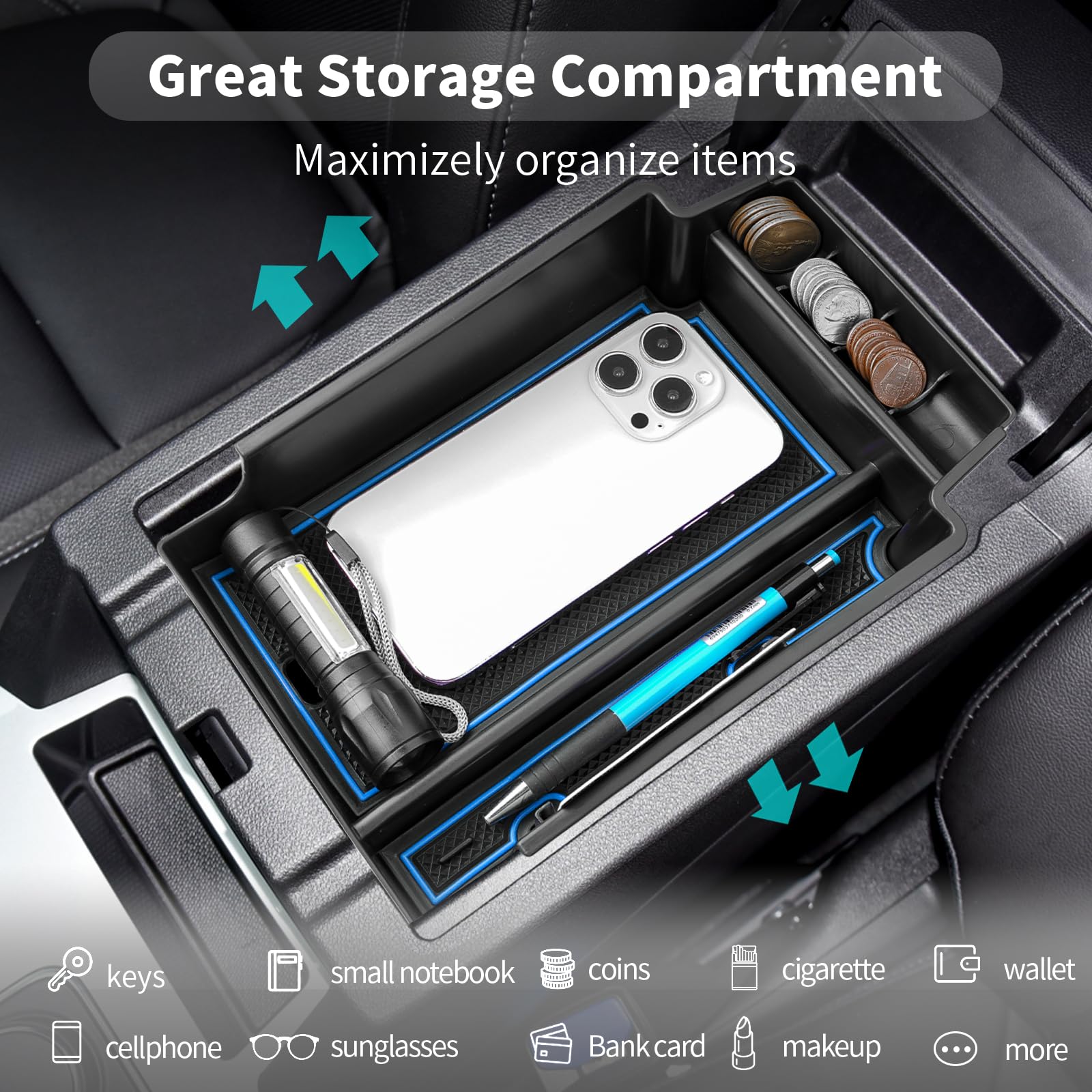 Snapklik.com : CDEFG For 2019-2025 2026 Blazer Center Console Organizer ...