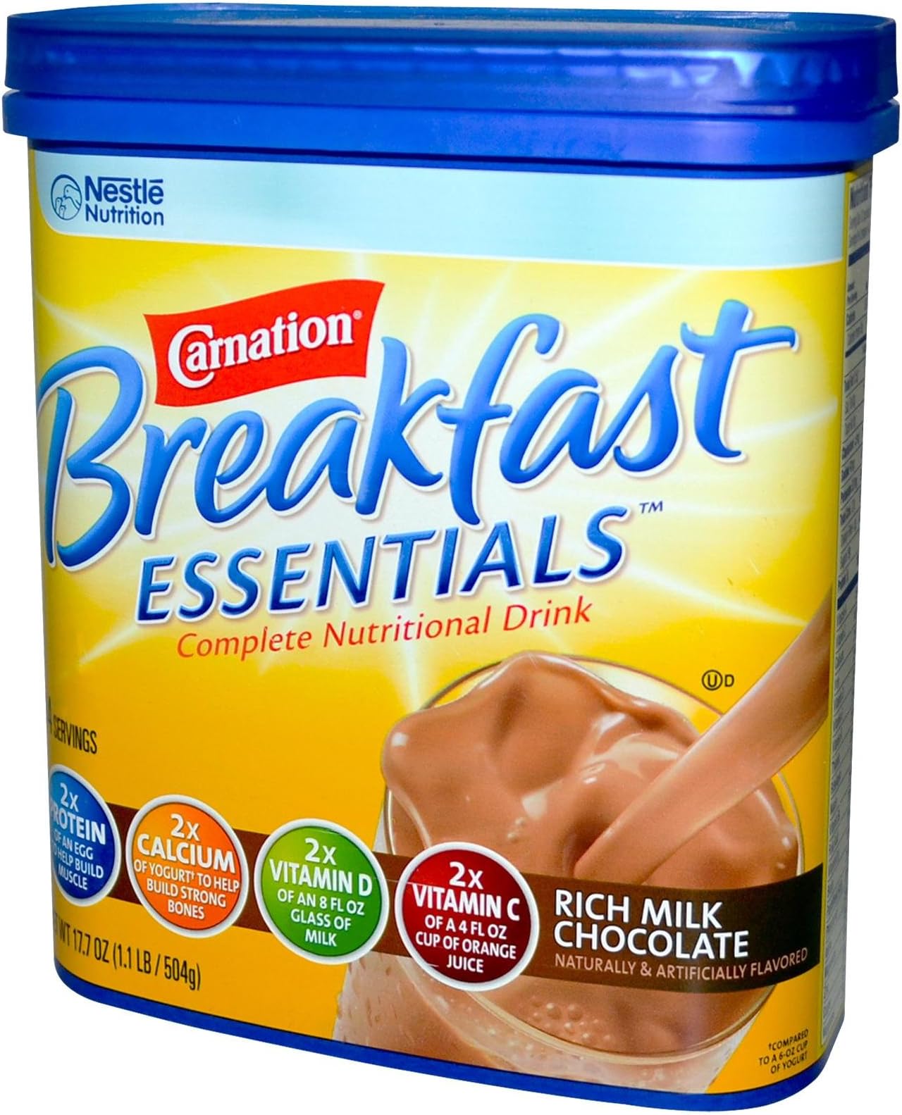 Amazon.com : Carnation Instant Breakfast 17.7 Oz Chocolate -Pack of 4 ...
