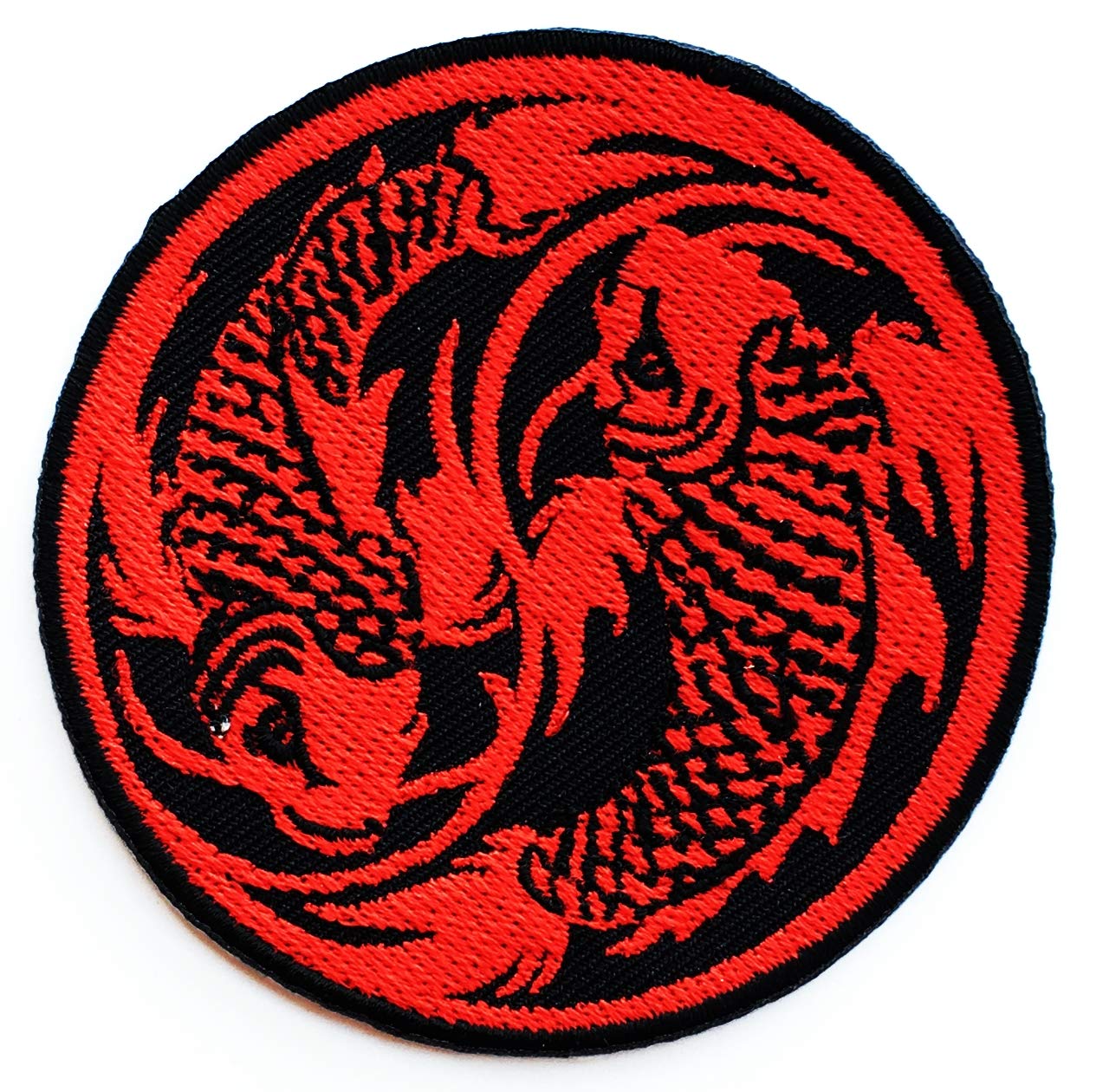 Buy Japanese Koi Fish Patch Chinese Yin Yang Balance Sign Symbol Lucky ...