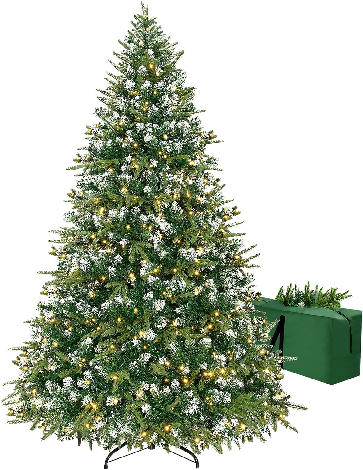 Amazon.com: 6.5 FT Twinkle Fake Christmas Tree Pre Lit with 400 Lights ...