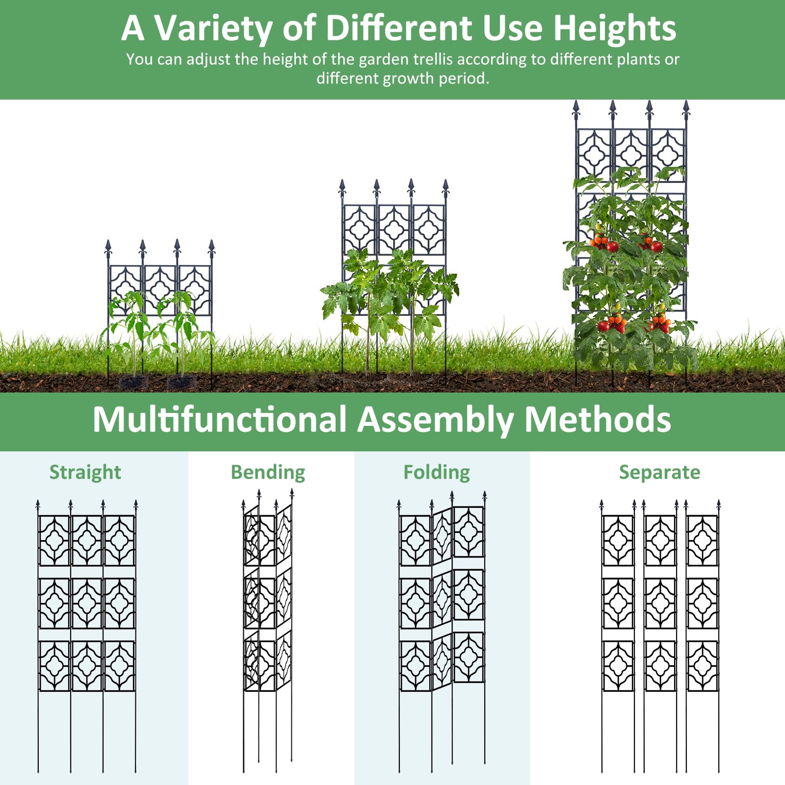 Snapklik.com : Garden Trellis For Climbing Plants, Deaunbr Tall Plant ...