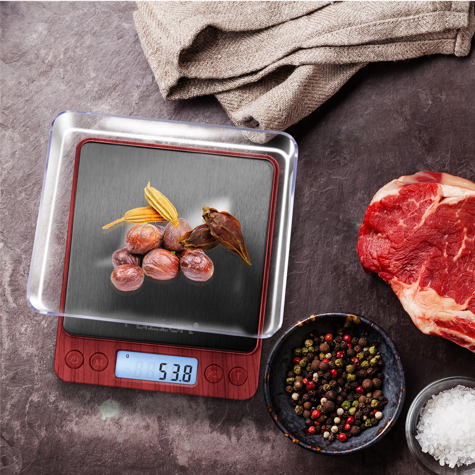 Snapklik.com : Fuzion Digital Scale .1 Gram Accuracy, 3000g Mini Food ...