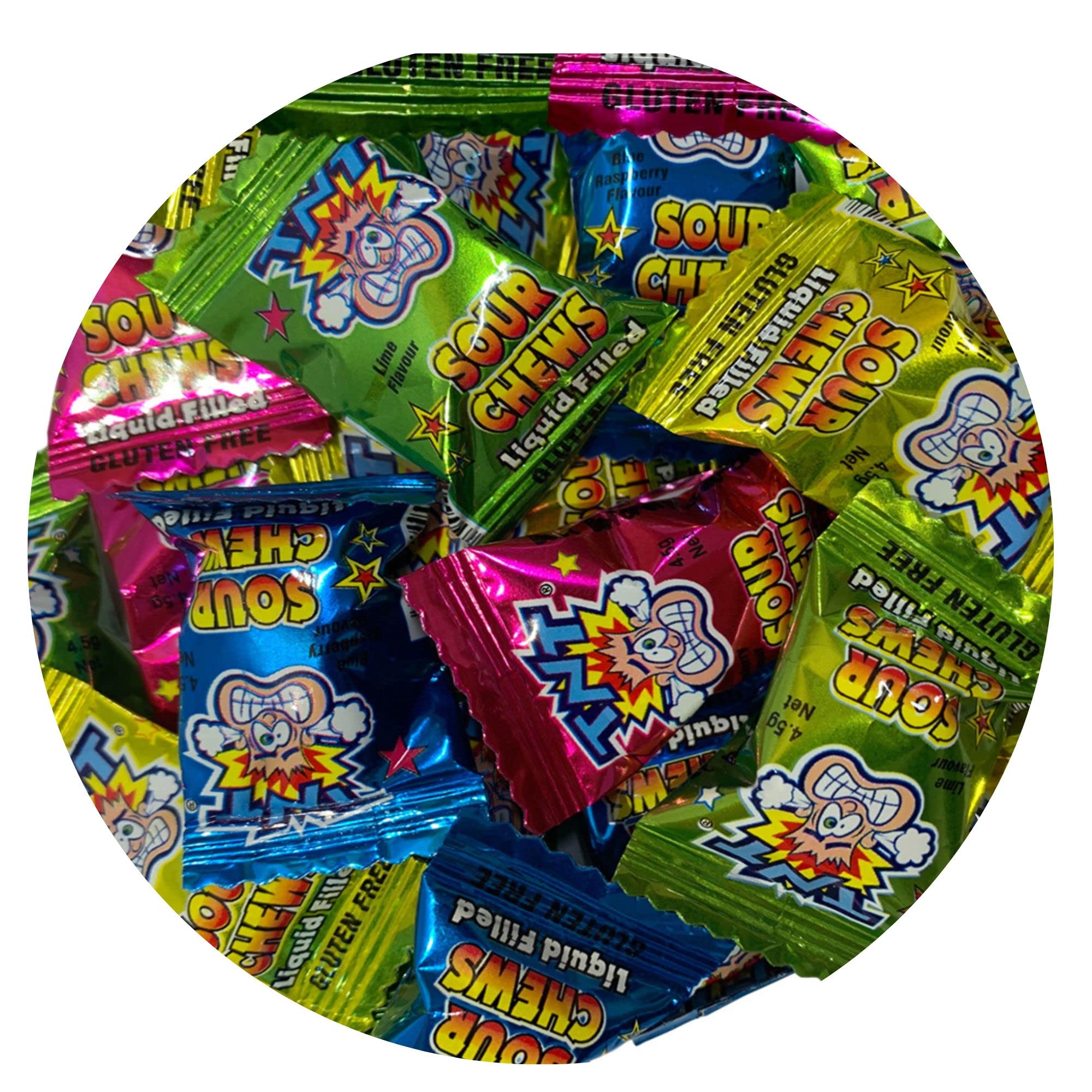 TNT Sour Chews Assorted Flavours 100pk Gluten-Free - for Candy Buffets ...