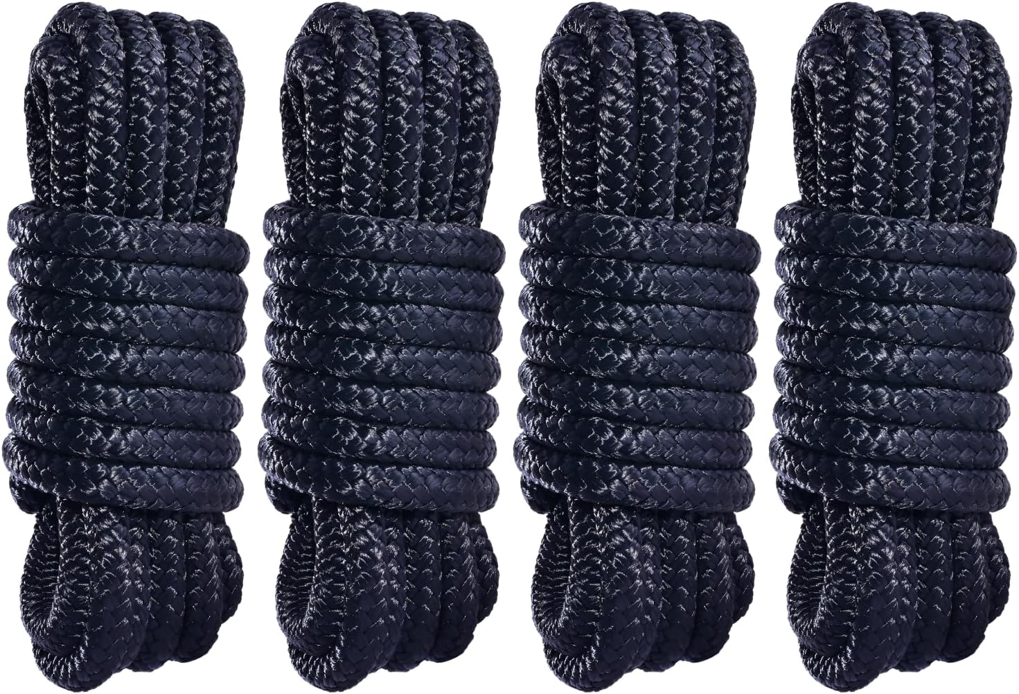 Boat Dock Lines – Cuerda de amarre de nailon trenzado doble de 12 ...