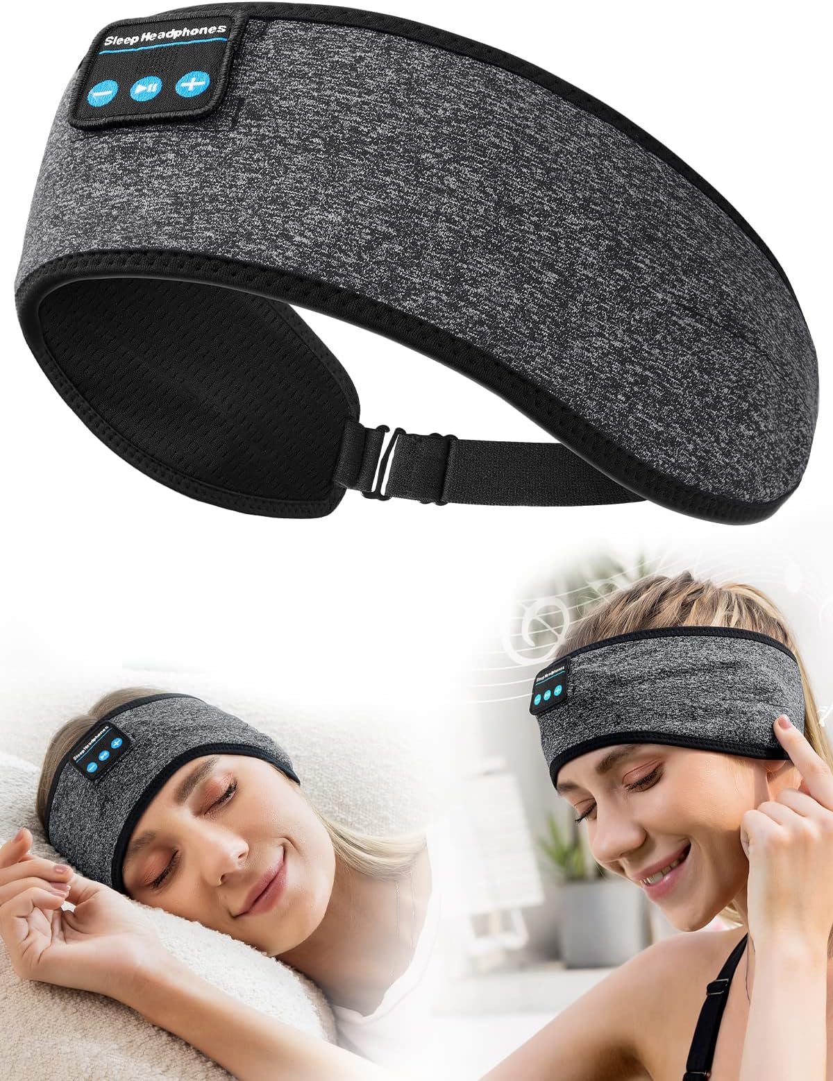 Amazon.com: Sleep Headphones Sports Headband, Adjustable Wireless ...