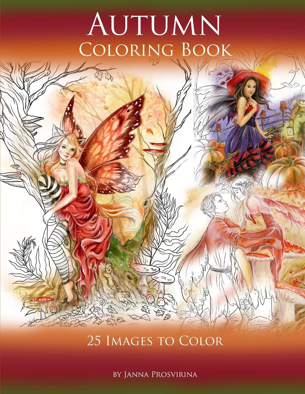 Amazon.com: Autumn Coloring Book: 25 Images to Color: 9780244216191 ...