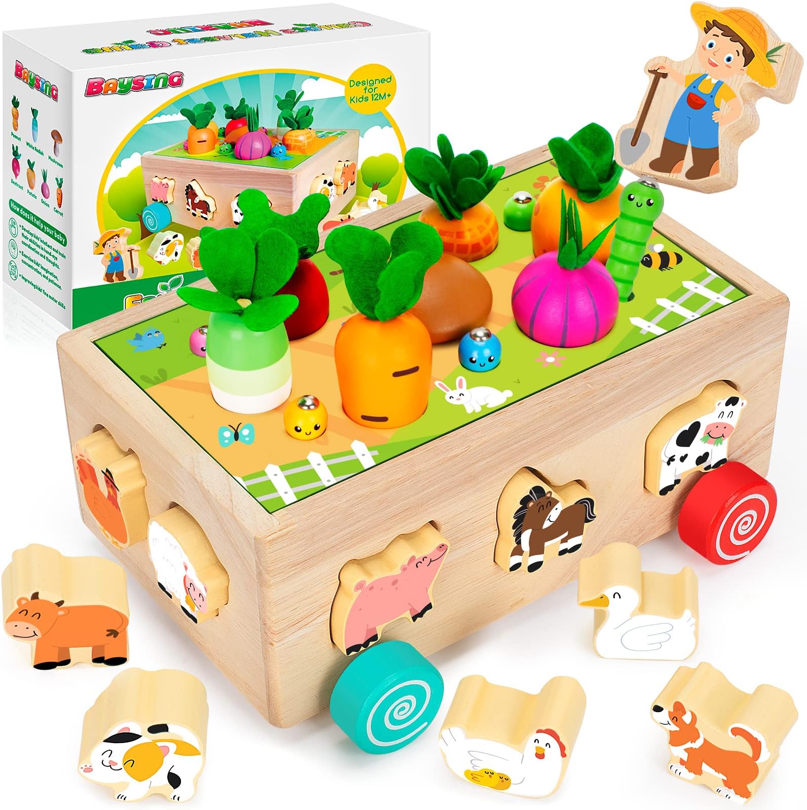 Toddlers Montessori Toys for 2,3,4 Year Old Baby Boys and Girls ...