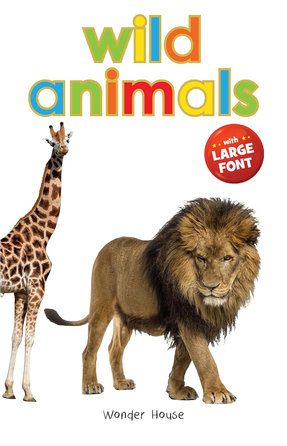 Wild Animals: Early Learning Board Book With Large Font (Big Board ...