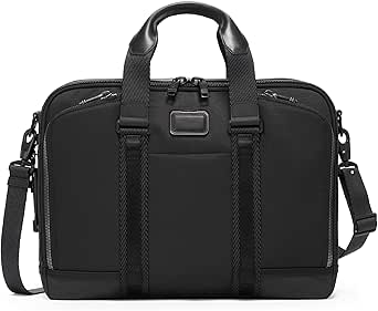 Tumi Men's ADVANCED BRIEF Laptop Business Shoulder bag, Black (Albany ...