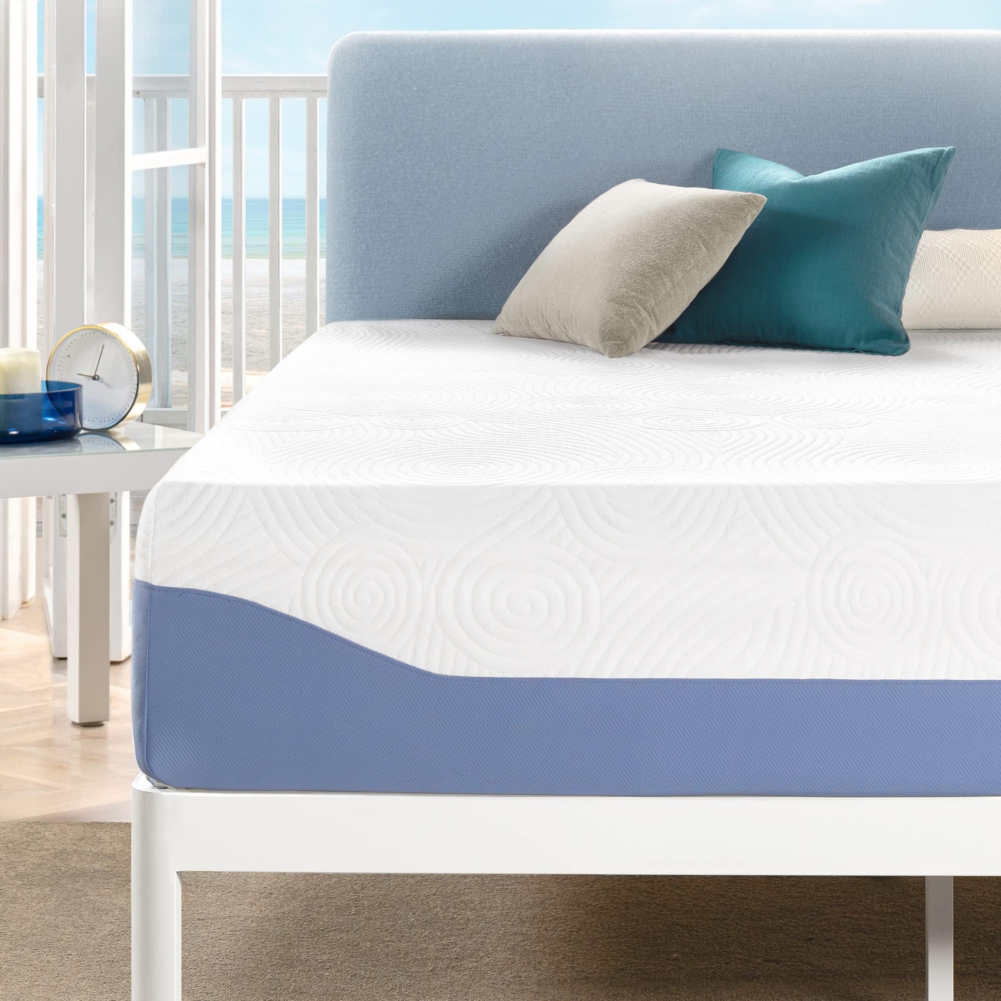 Amazon.com: Mellow 14 Inch Cooling Gel-Infused Memory Foam Bed Mattress ...