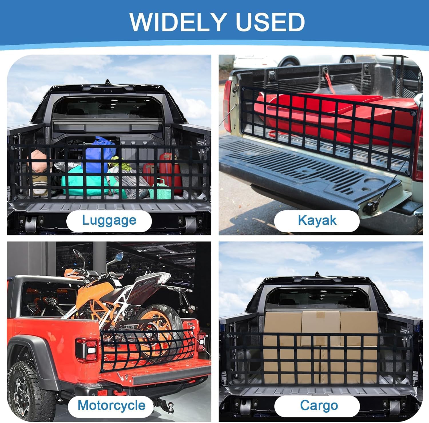 Snapklik.com : Tailgate Net For Pickup Truck Bed - Cargo Trucks Bed For ...