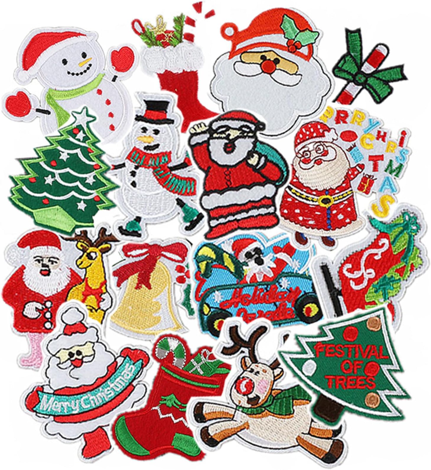 Amazon.com: XUNHUI 10 pcs Candy Patches Iron On DIY Embroidered ...