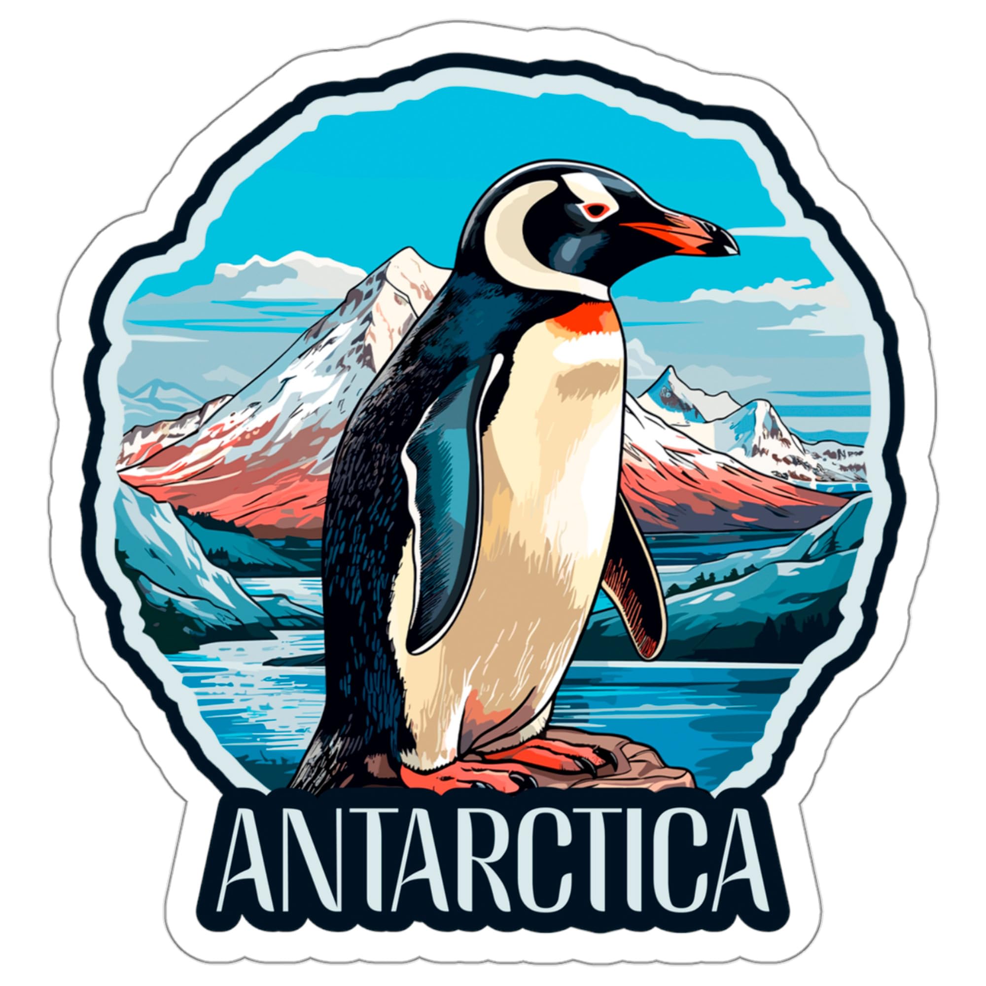 Amazon.com: Antarctica Sticker Travel Outdoors Decal Vinyl Small ...