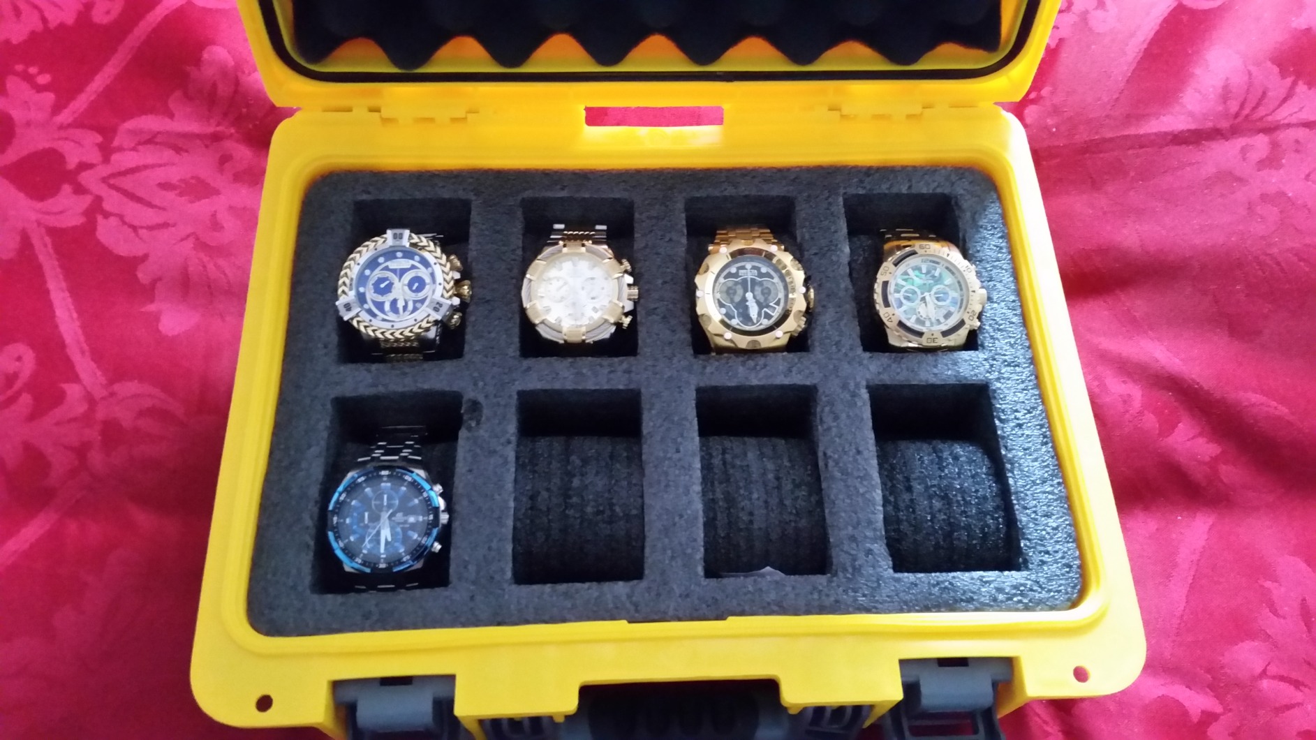 INVICTA Watch Box DC8YEL : Amazon.co.uk: Fashion