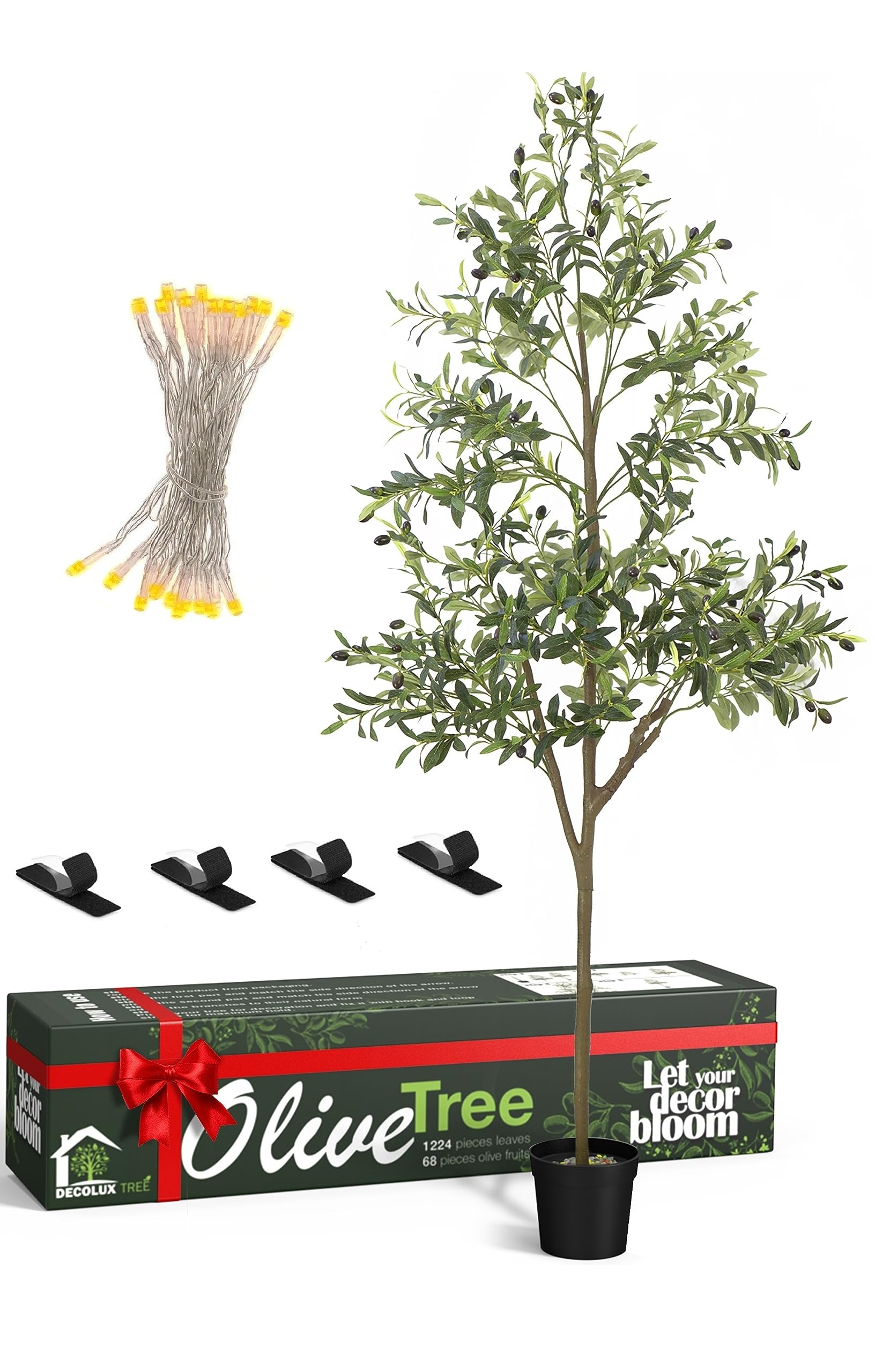 Decoluxtree 6-Foot(72'') Artificial Olive Tree -Perfect for Home or ...