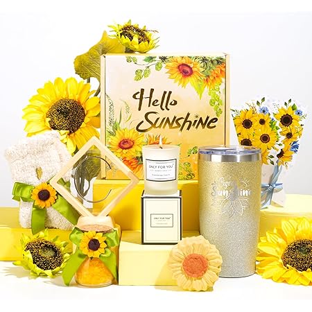 Amazon.com: Sending Sunshine Gift, 11pcs Birthday Gifts Care Package ...