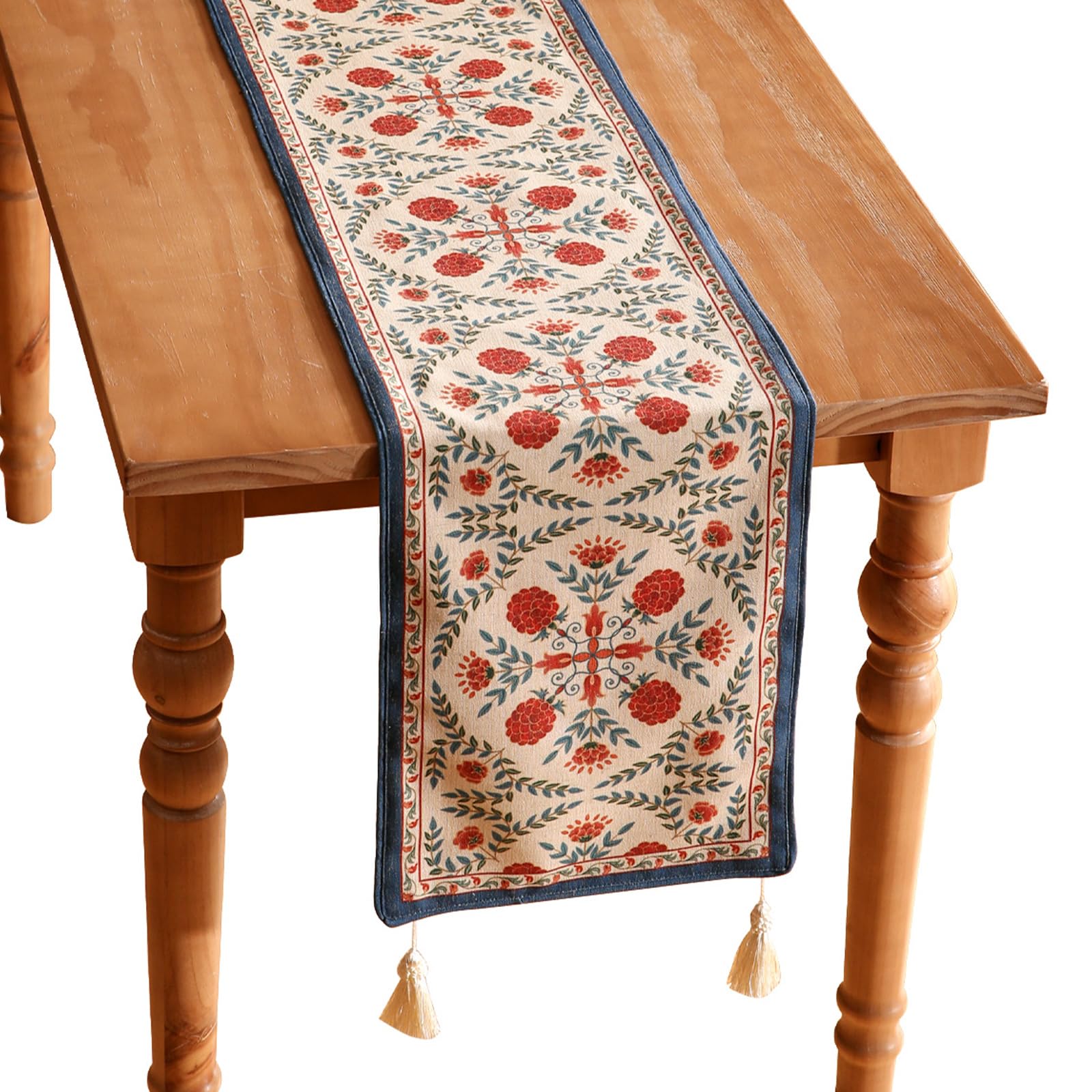 Amazon.com: patdrea Designer Vintage Bright Farmhouse Linen Table ...