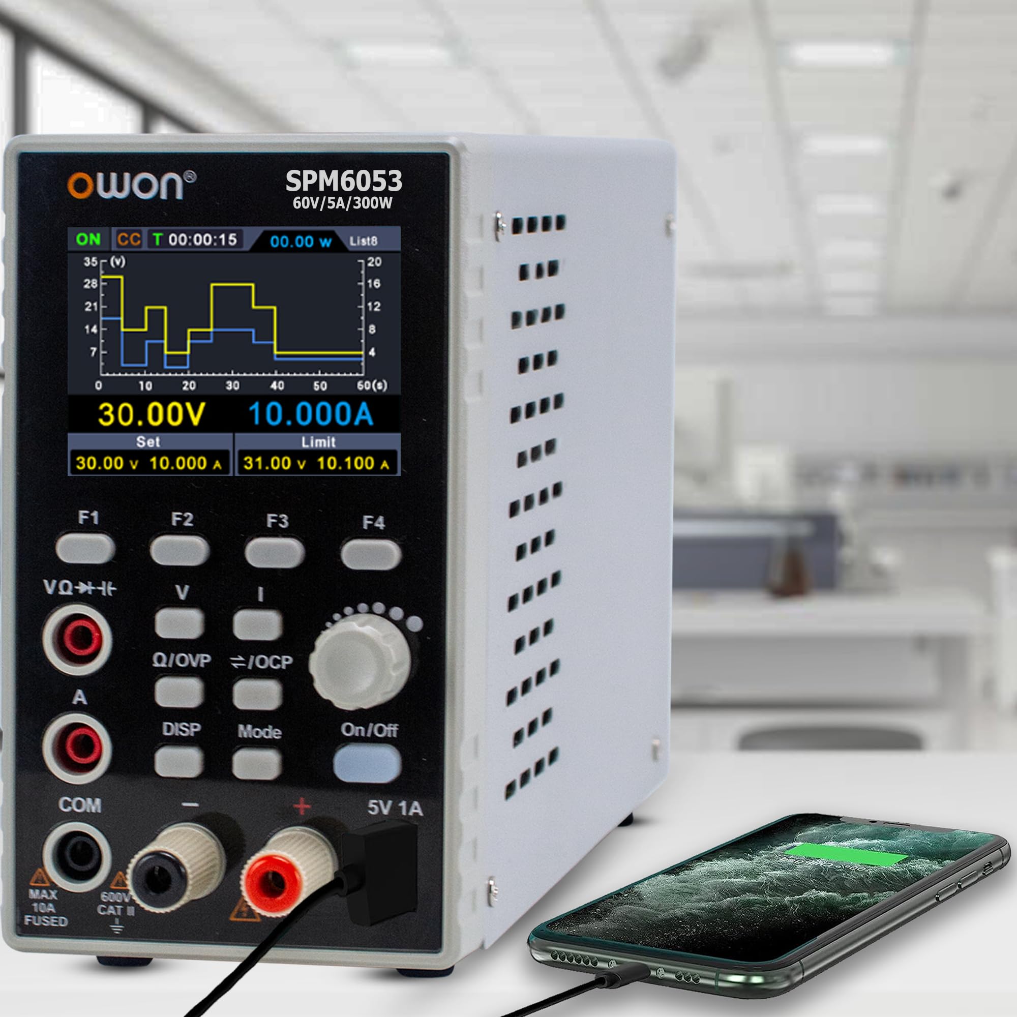 Snapklik.com : SPM6053 OWON DC Power Supply Multimeter