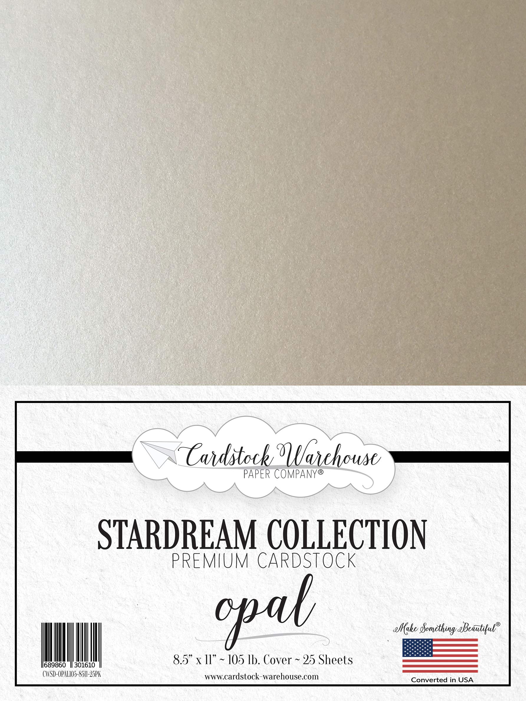 Opal Ivory Stardream Metallic Cardstock Paper - 8.5 X 11 Inch - 105 Lb ...